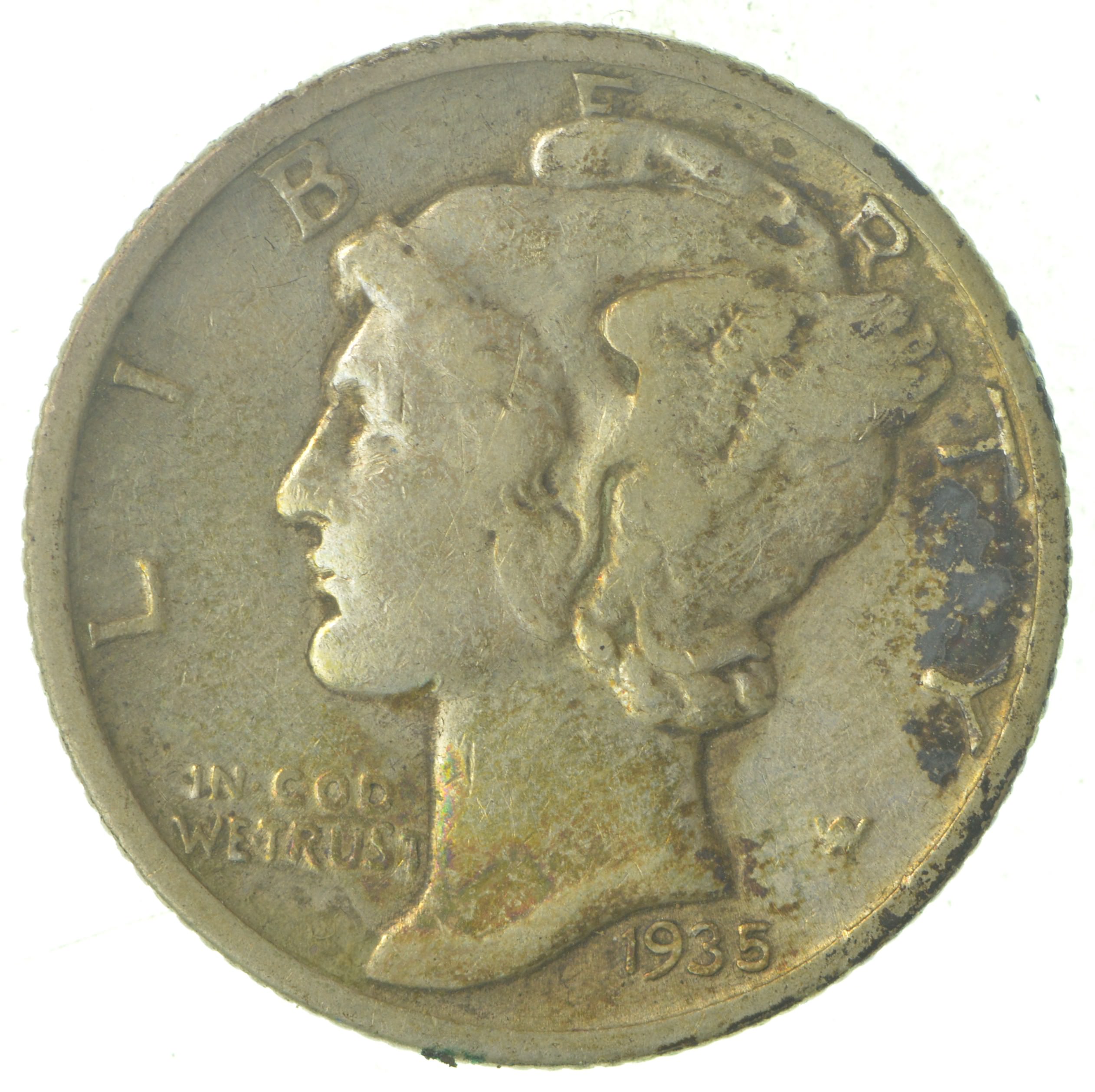 Over 70 Years Old United States Mercury Head Dime - 1935 | Property Room