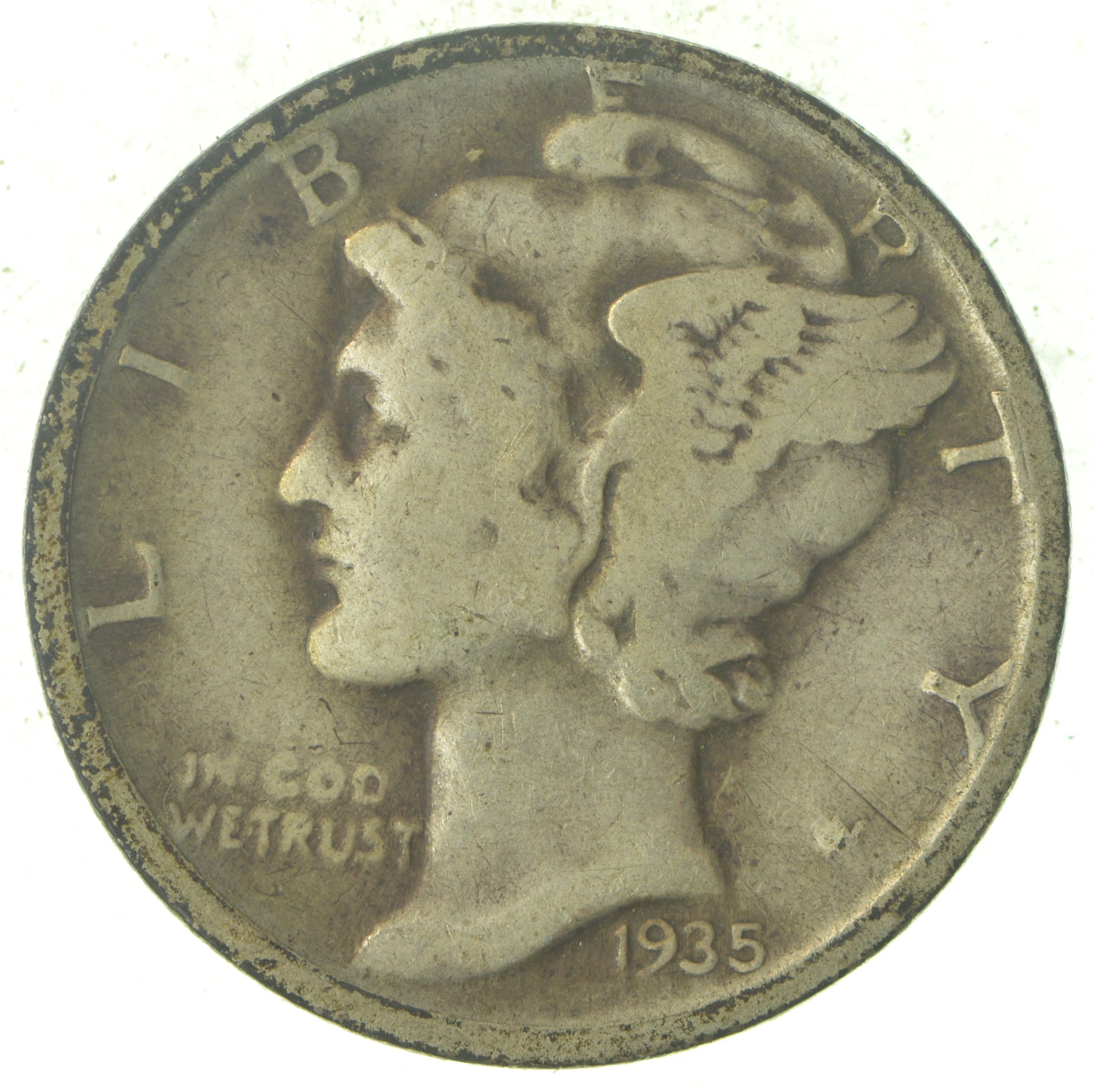 Over 70 Years Old United States Mercury Head Dime - 1935-D | Property Room