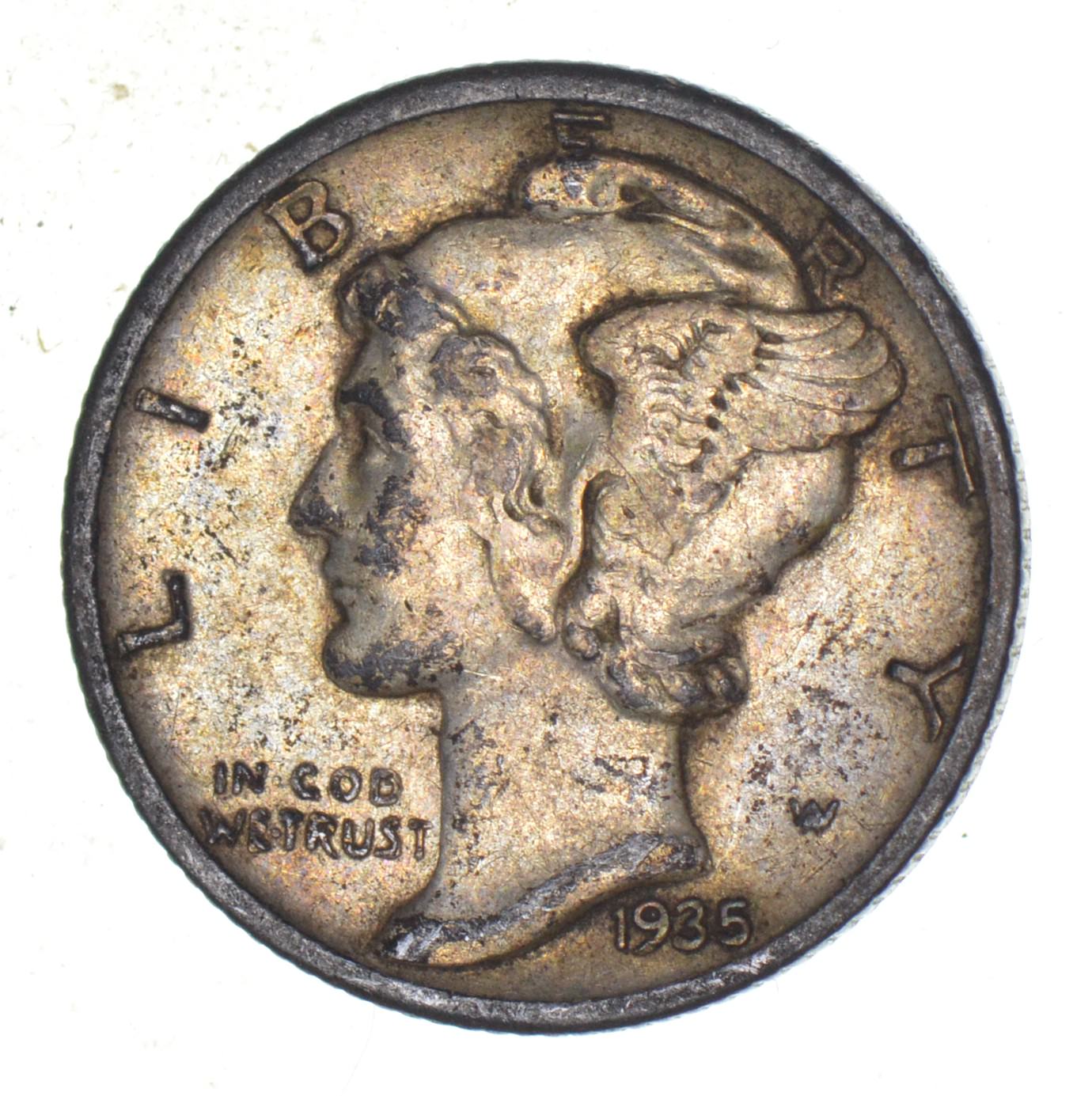 Over 70 Years Old United States Mercury Head Dime - 1935-S | Property Room