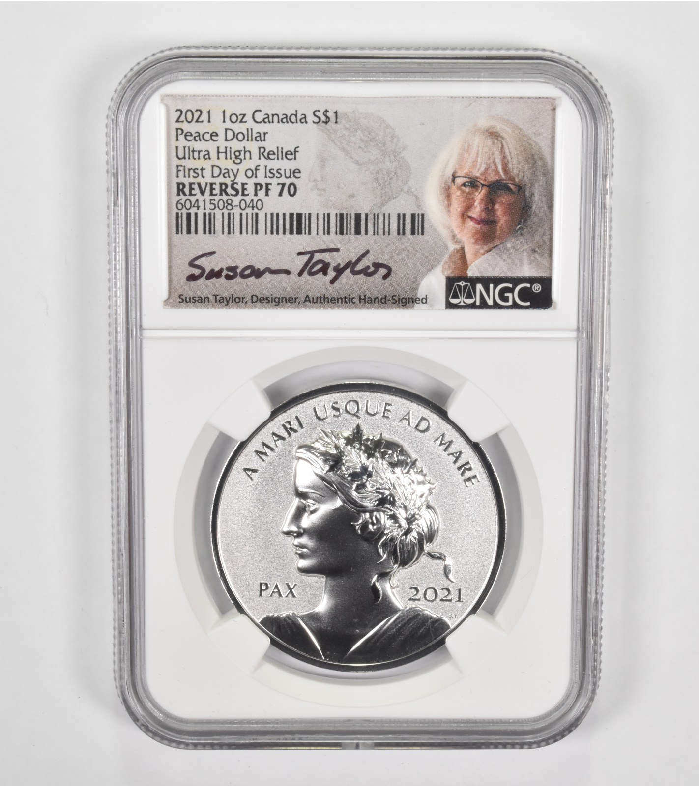 PEV PF70 2021 Canada Silver Dollar - Peace Dollar - Ultra High Relief ...
