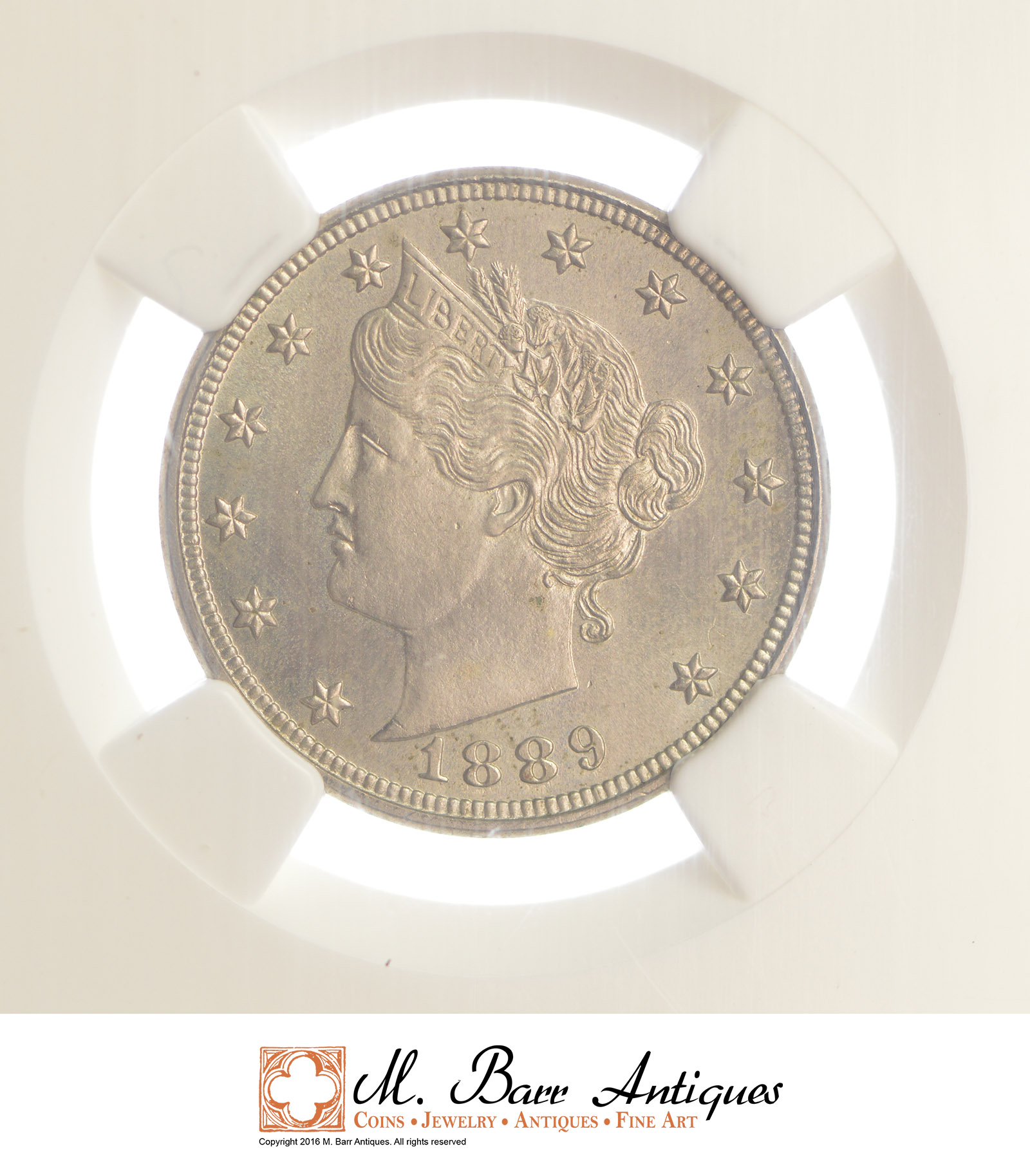 PF64 1889 Liberty V Nickel - Graded NGC | Property Room