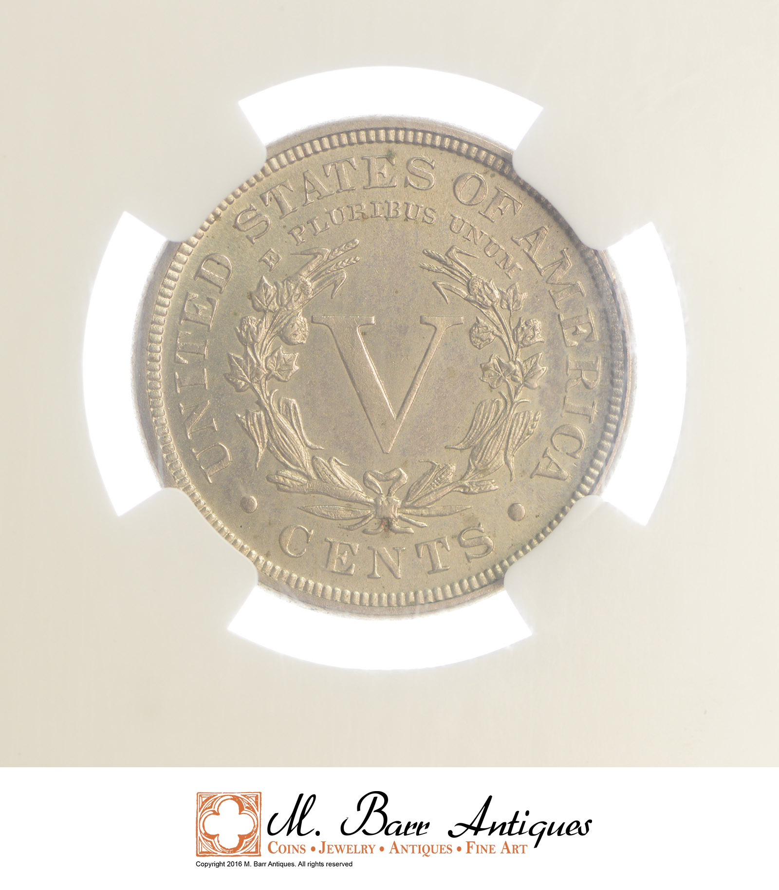 PF64 1889 Liberty V Nickel - Graded NGC | Property Room