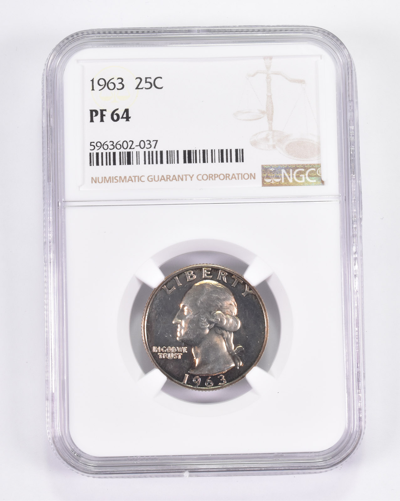 PF64 1963 Washington Quarter - Graded NGC | Property Room