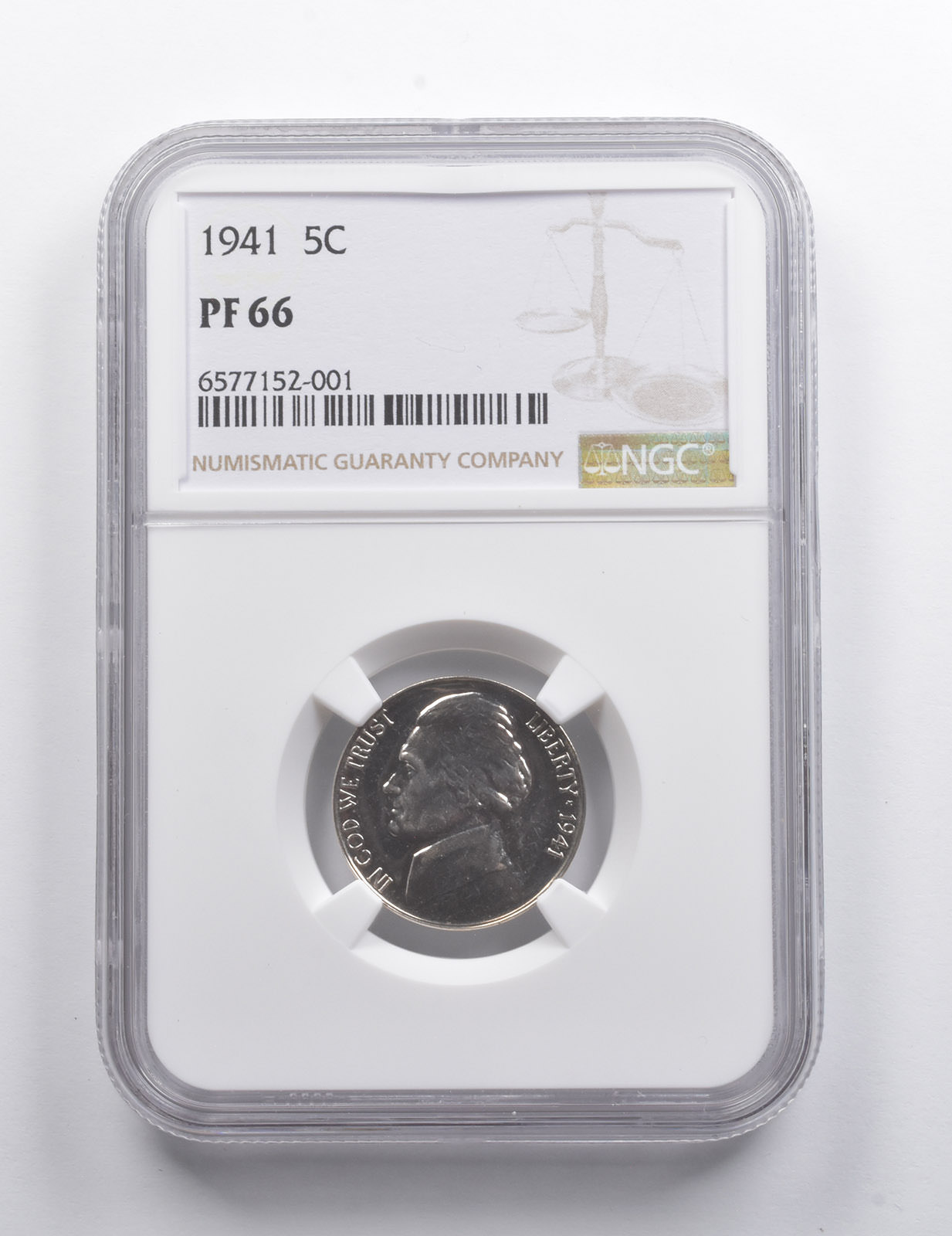 PF66 1941 Jefferson Nickel NGC | Property Room