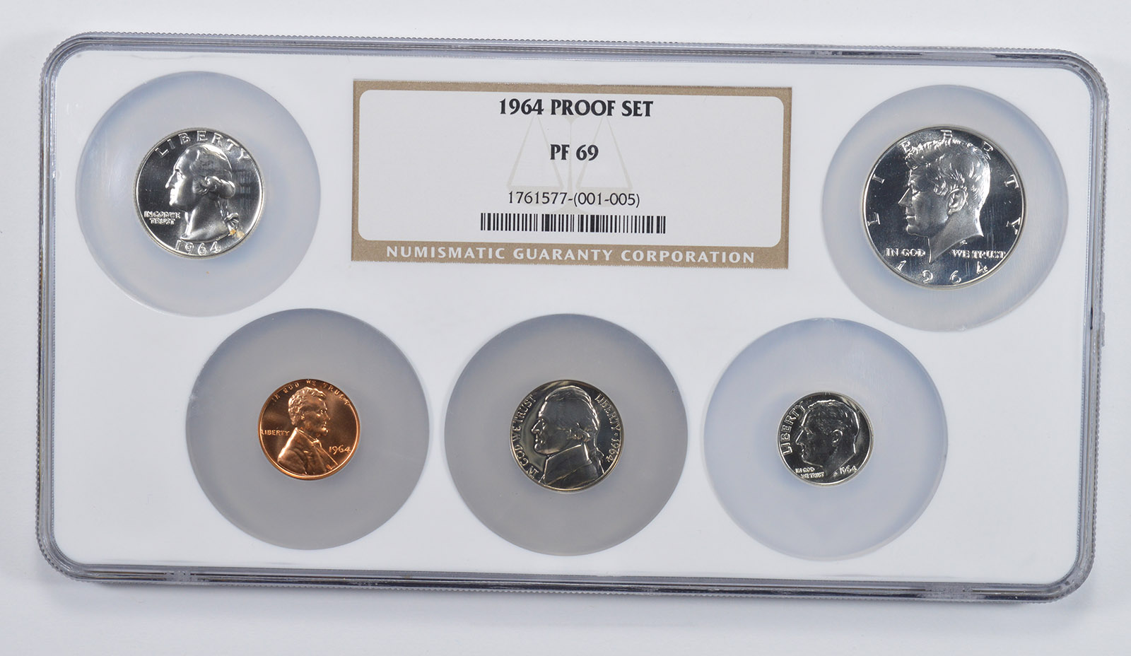 PF69 5 Coins 1964 Proof Set - NGC Graded | Property Room