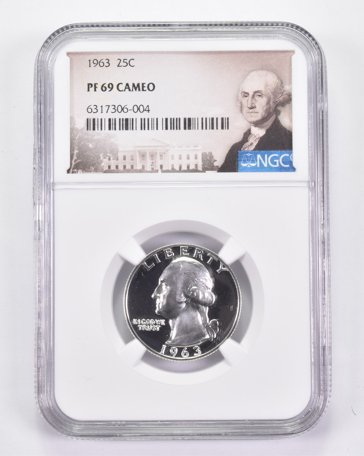 PF69 CAM 1963 Washington Quarter - Graded NGC | Property Room