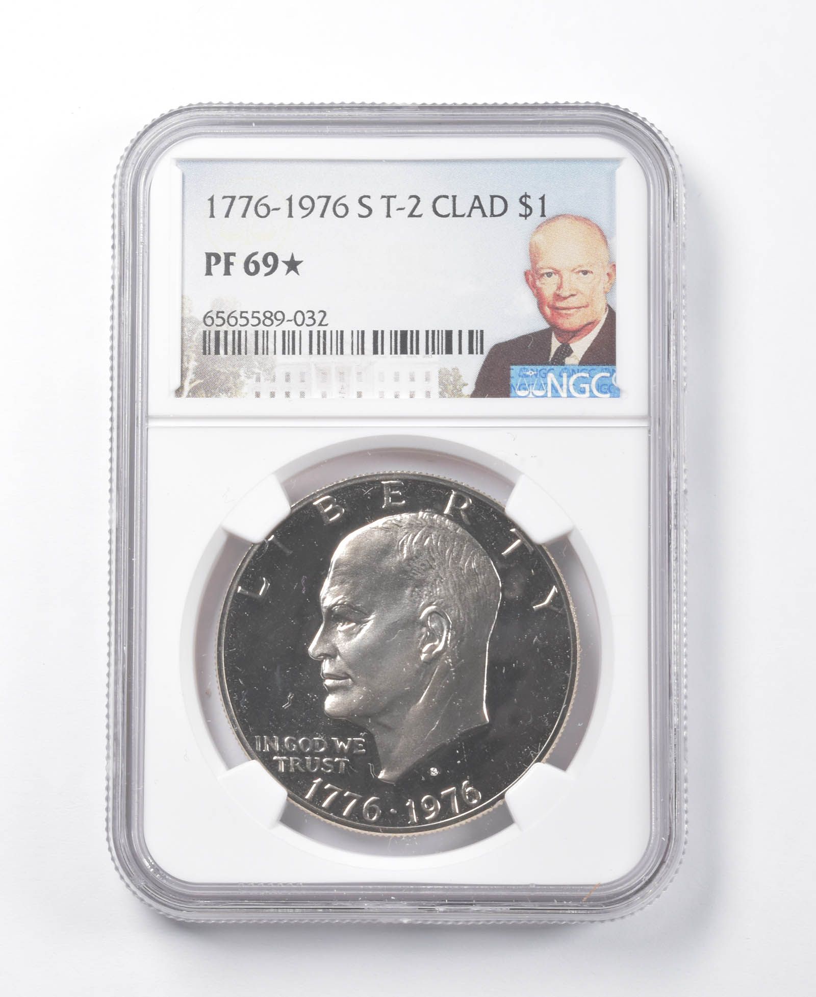 PF69* STAR 1976-S Eisenhower Bicentennial Dollar - T2 - Clad - Graded ...