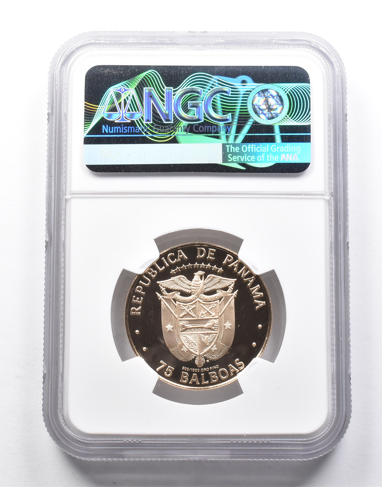 PF69 UCAM 1978 FM Panama 75 Balboa Gold Independence Anniversary NGC | Property Room