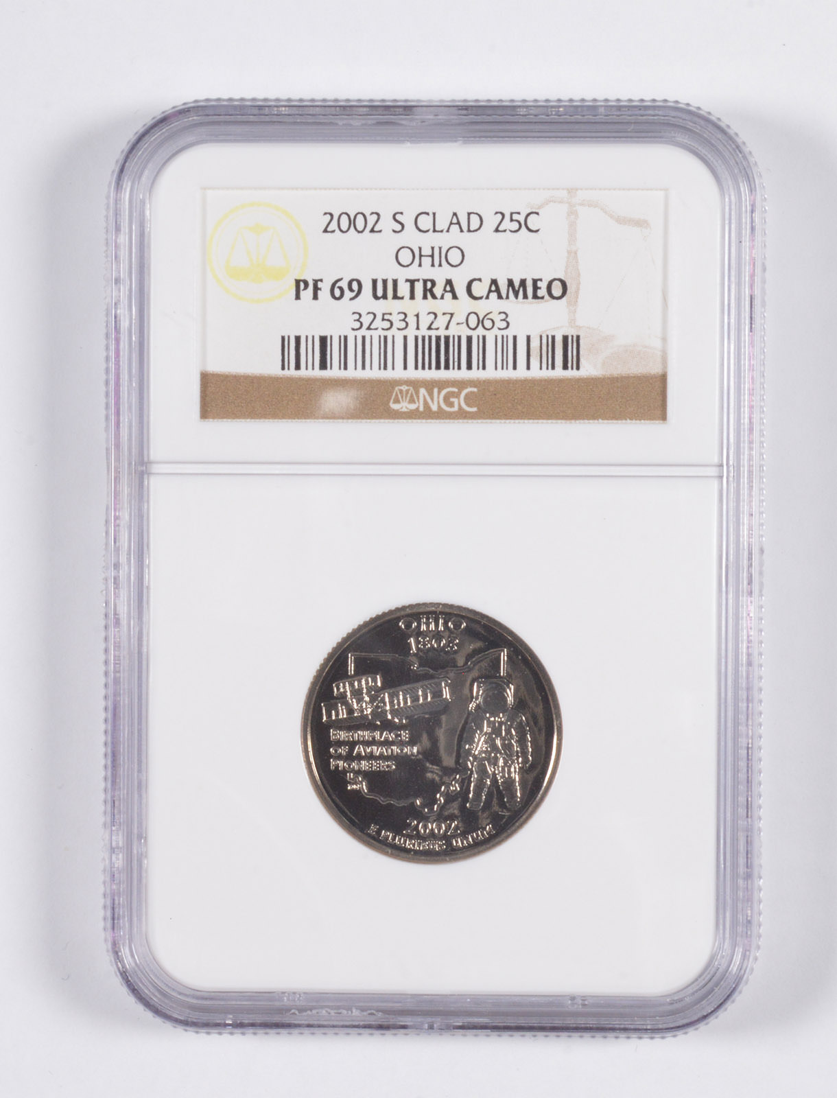 PF69 UCAM 2002-S Ohio State Quarter - Clad - Graded NGC | Property Room