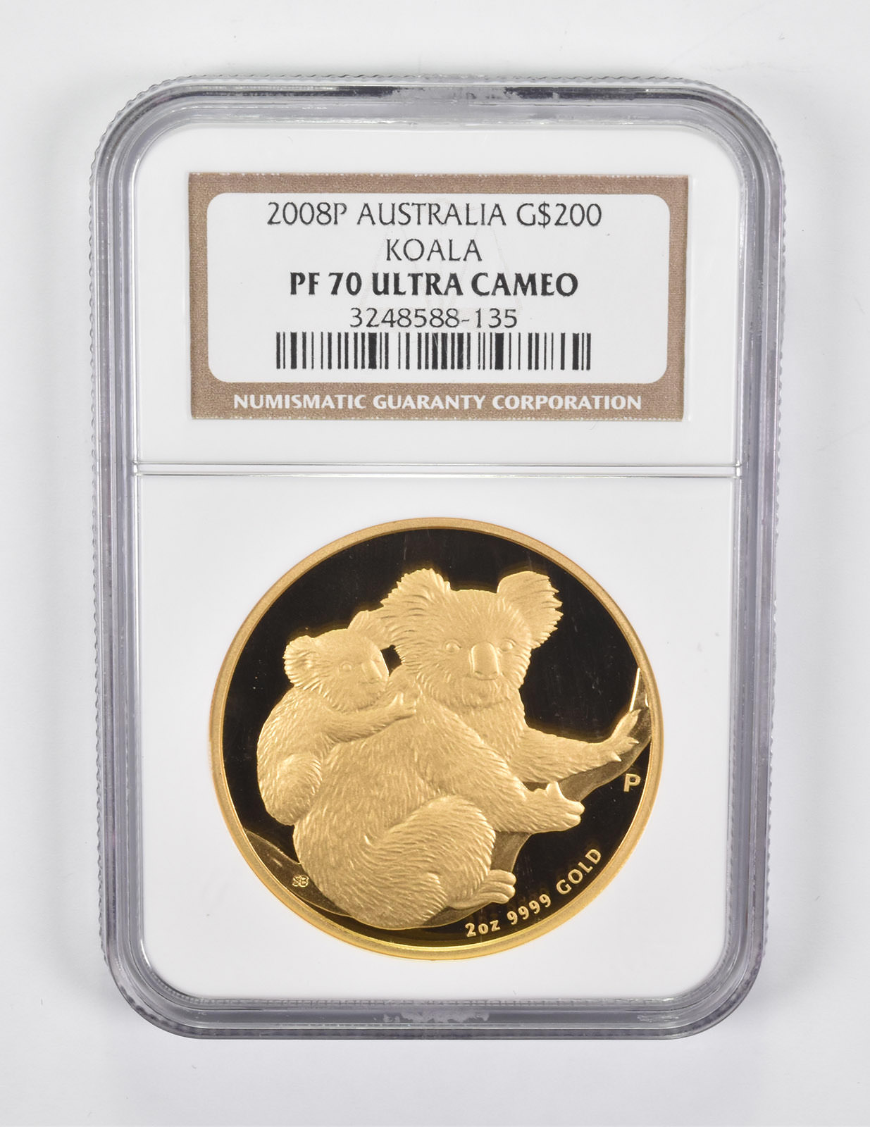 PF70 UCAM 2008-P Australia $200 Gold Koala NGC 2 Oz | Property Room