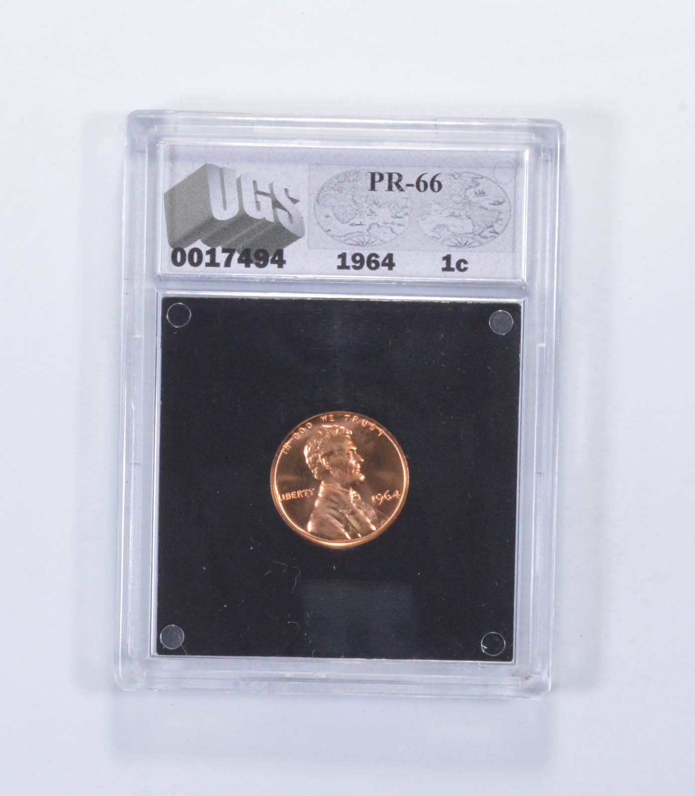 PR66 1964 Lincoln Memorial Cent Graded UGS | Property Room