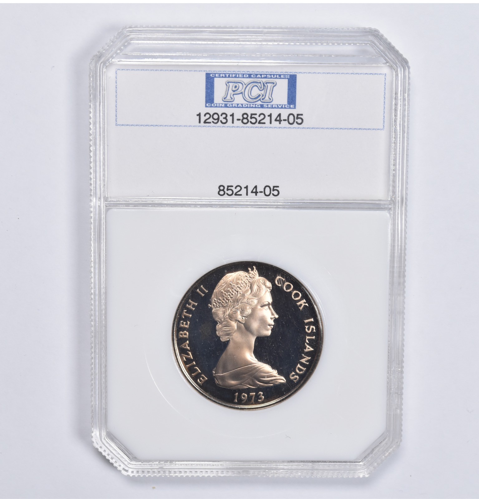 PR67 1973 Cook Islands 20 Cents - Slabbed | Property Room