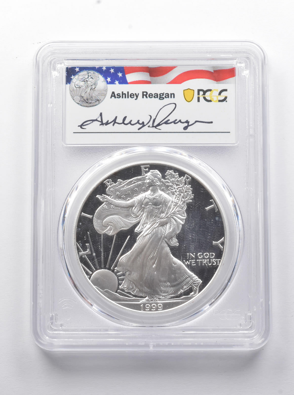 PR69 DCAM 1999-P American Silver Eagle Signed Reagan Legacy Series PCGS ...