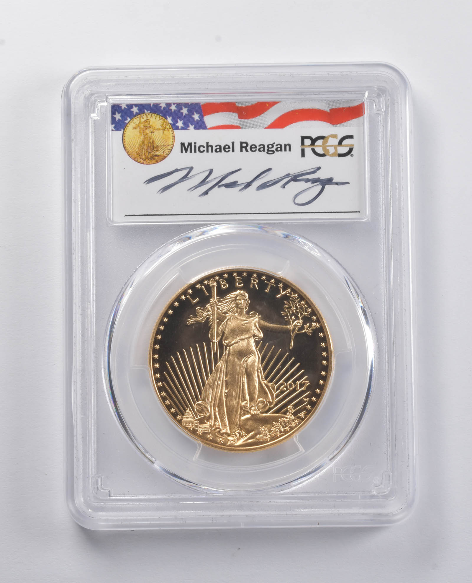 PR69 DCAM 2017-W $50 American Gold Eagle 1 Oz Gold Signed Reagan Legacy ...