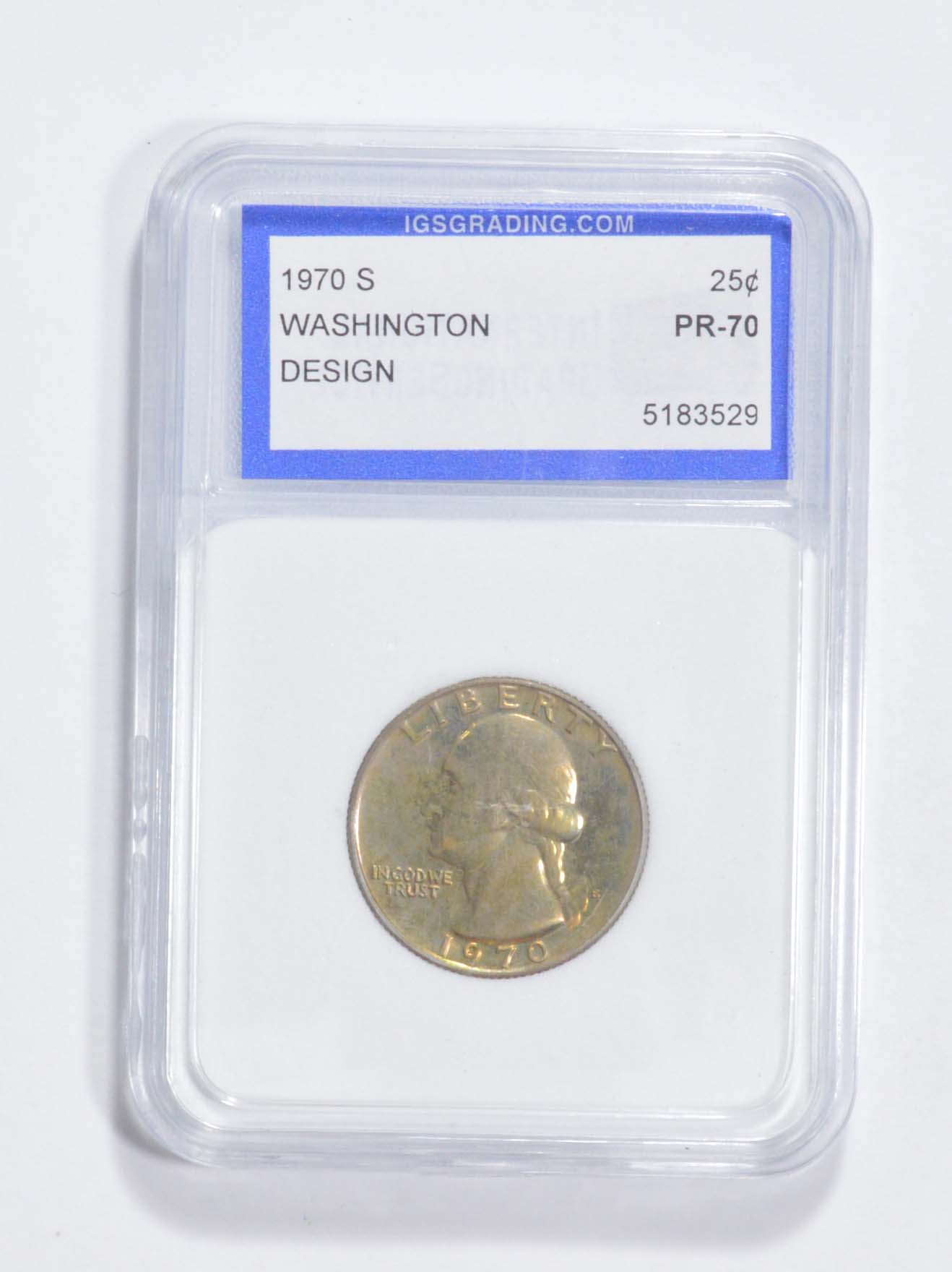 PR70 1970-S Washington Quarter - Graded IGS | Property Room