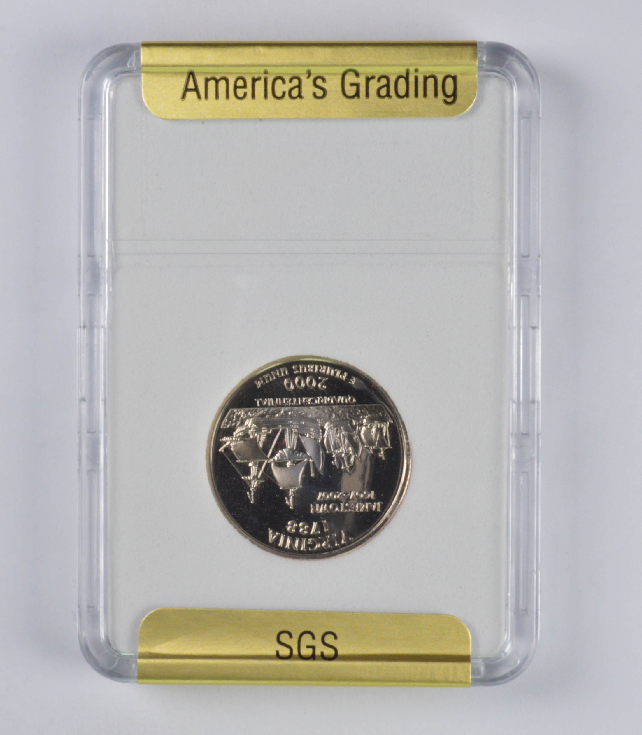 PR70 CAM 2000-S Virginia State Quarter - Slabbed | Property Room