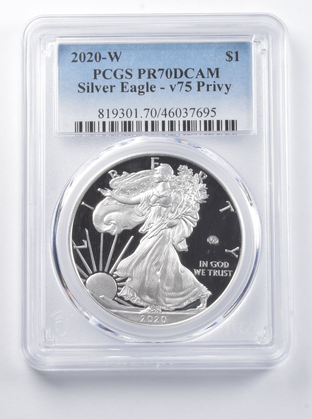 PR70 DCAM 2020-W American Silver Eagle v75 Privy PCGS | Property Room
