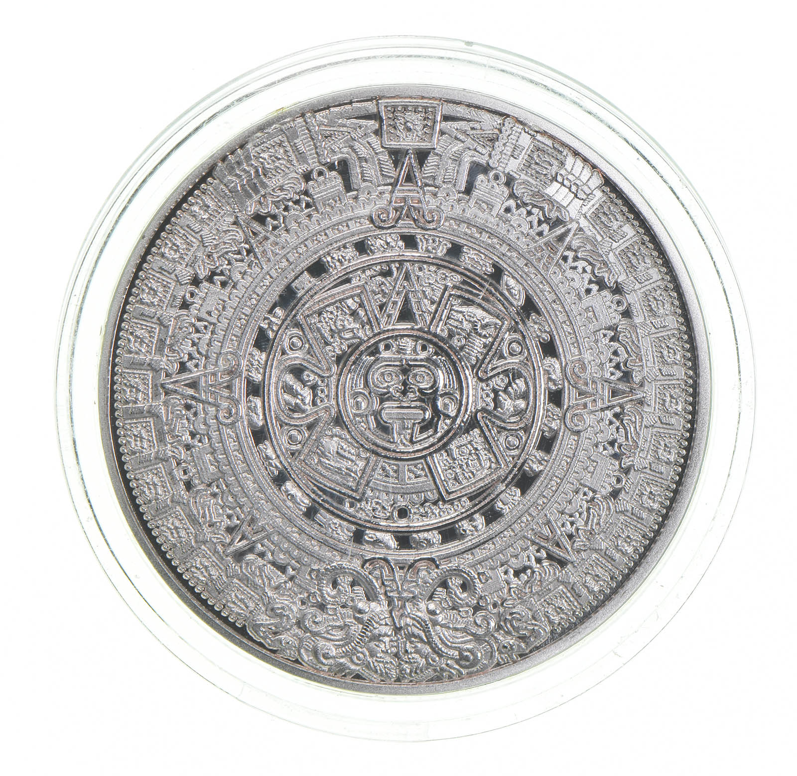 PROOF - 1 Oz 999 Silver Aztec Mayan Calendar Collectible Coin Medal ...