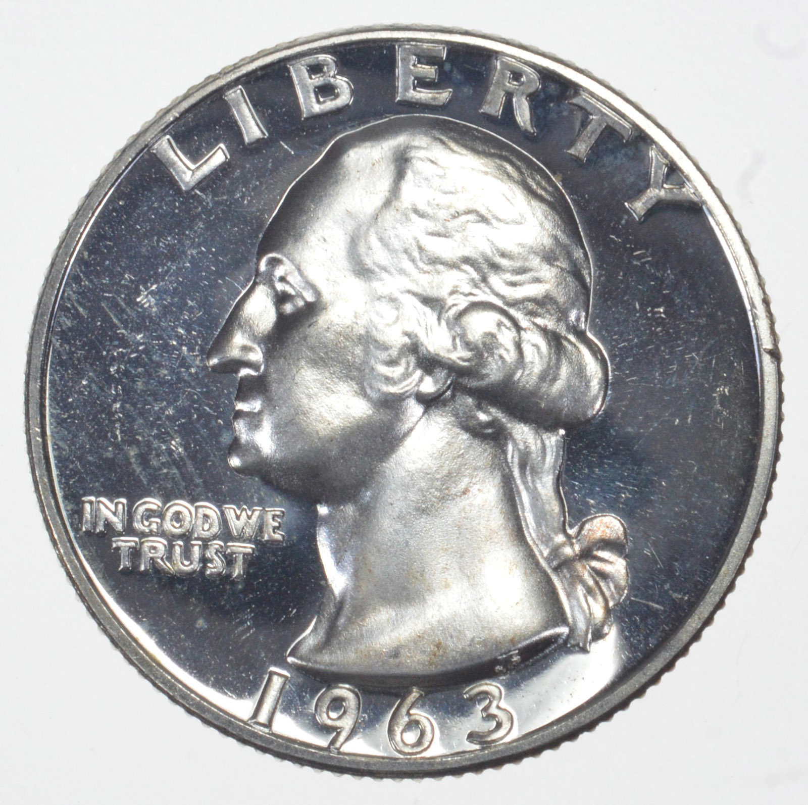 PROOF 1963 Washington 90% Silver United States Quarter | Property Room