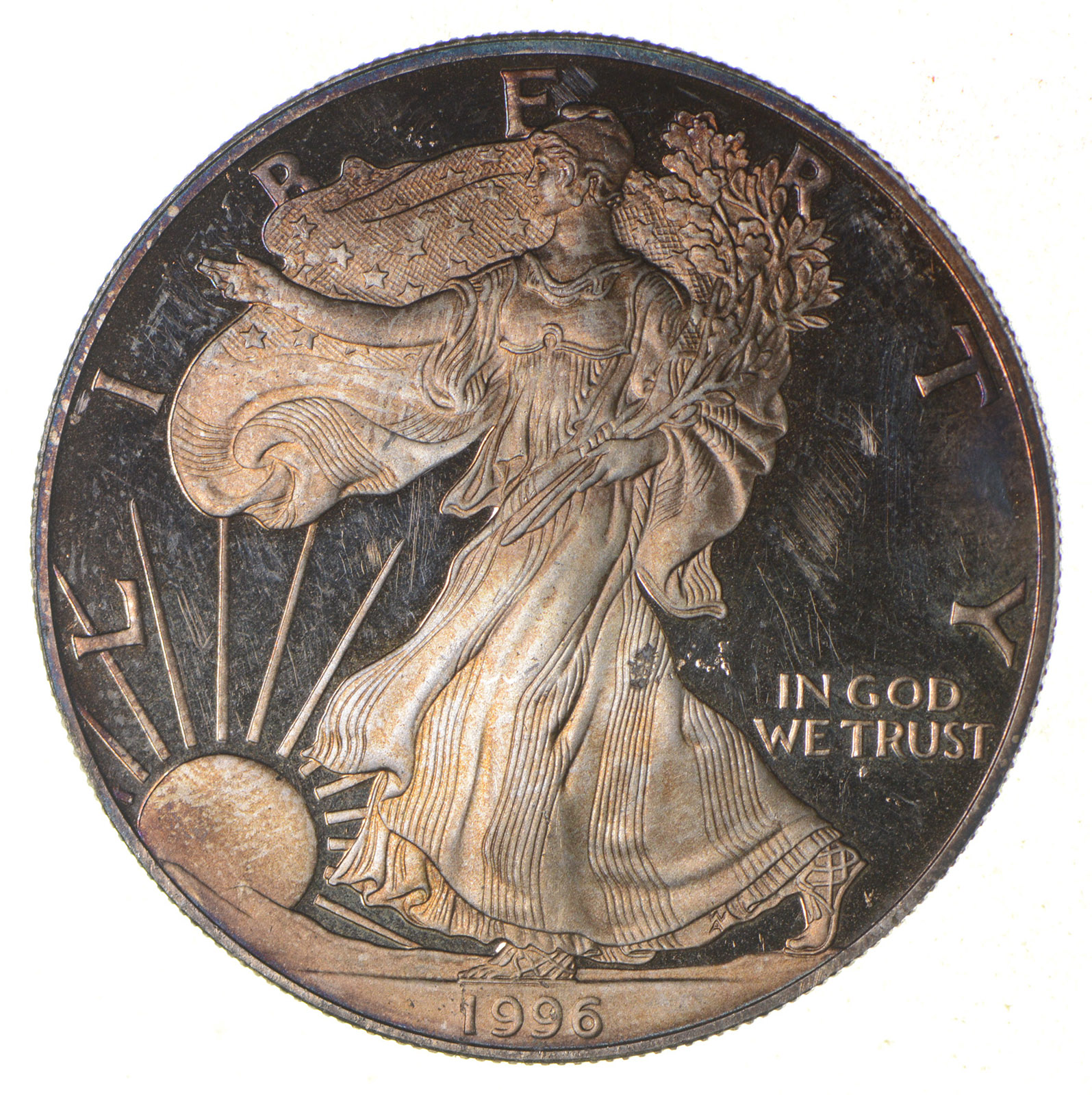 PROOF - NICE - 1996-P American Silver Eagle - DEEP CAMEO Proof - Rare ...