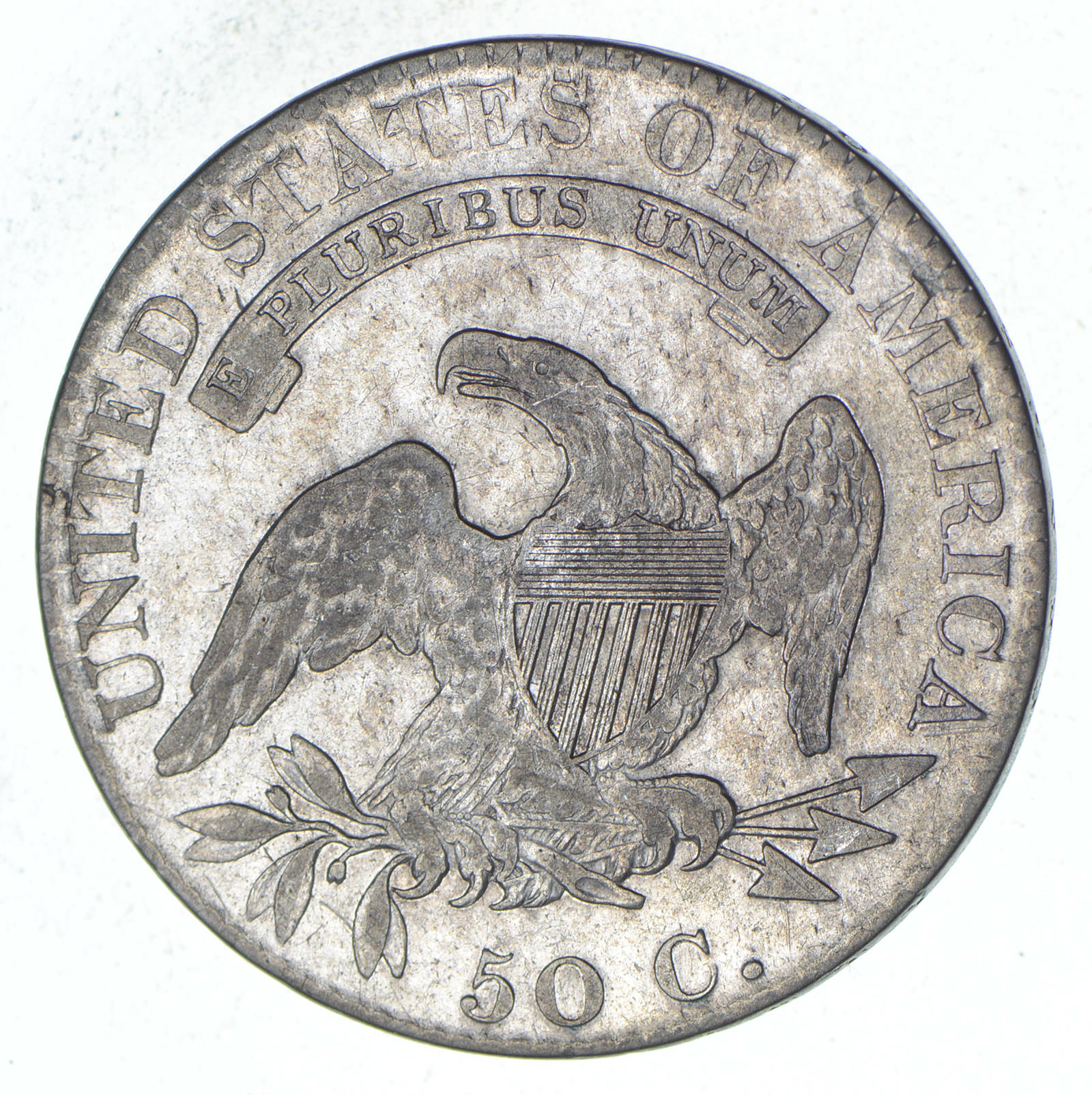Rare - 1820 BUST Half Dollar - Great Detail - United States Type Coin ...