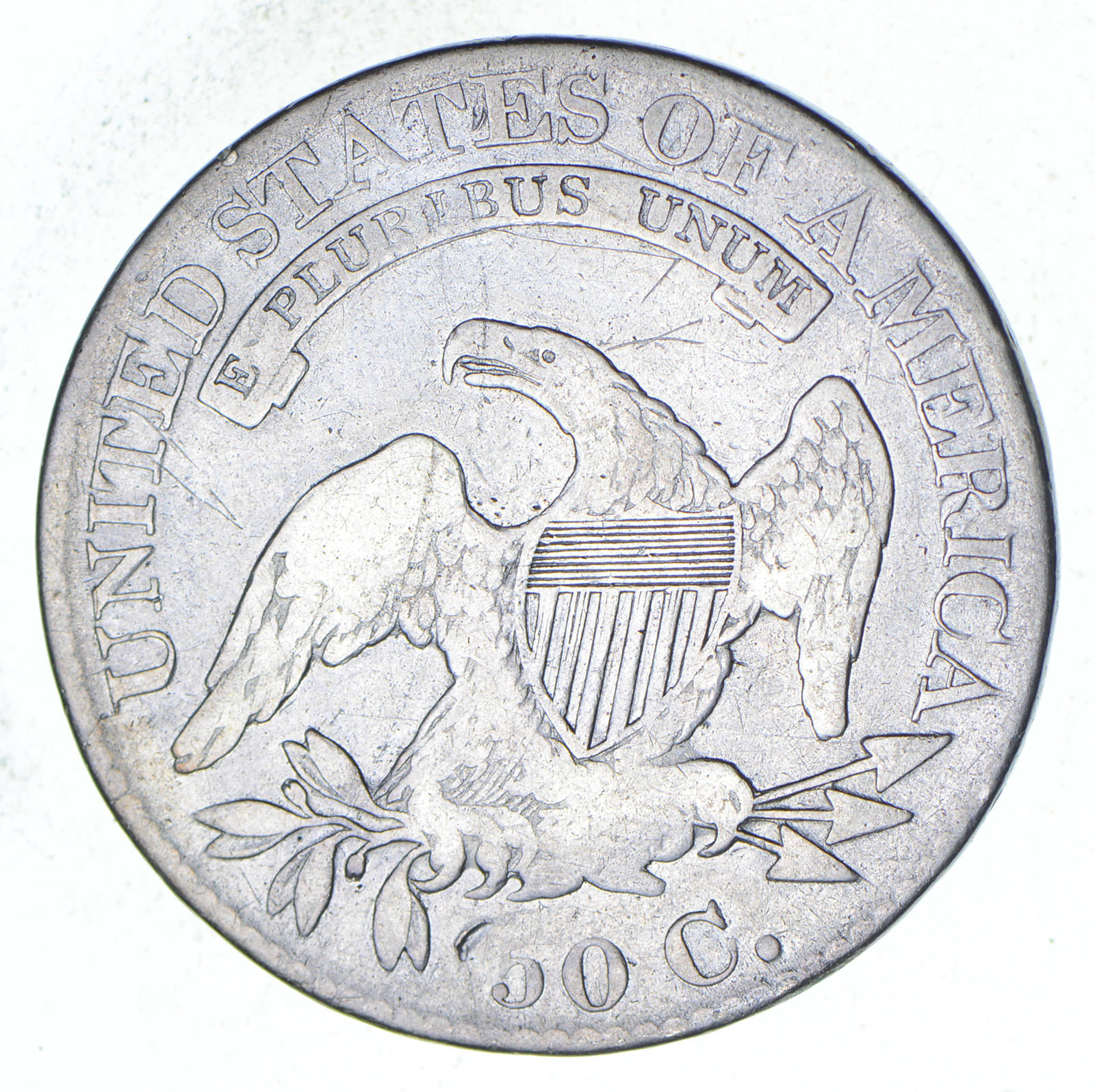 Rare 1825 BUST Half Dollar Great Detail United States Type Coin