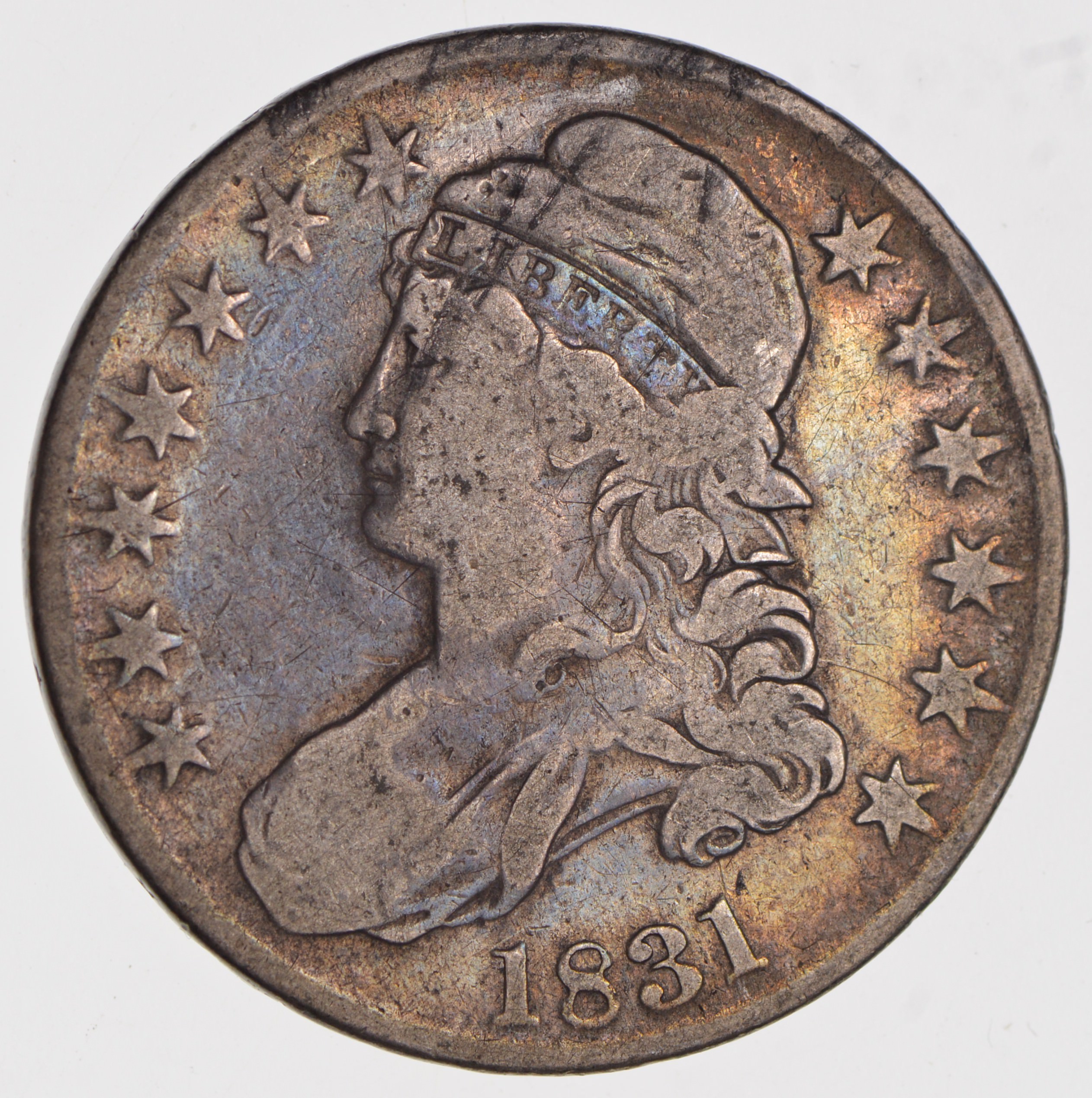 Rare - 1831 BUST Half Dollar - Great Detail - United States Type Coin ...
