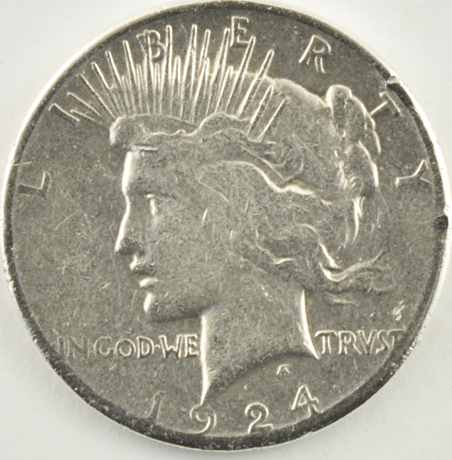 RARE - 1924-S Peace Silver Dollar - Very TOUGH - High Redbook ...