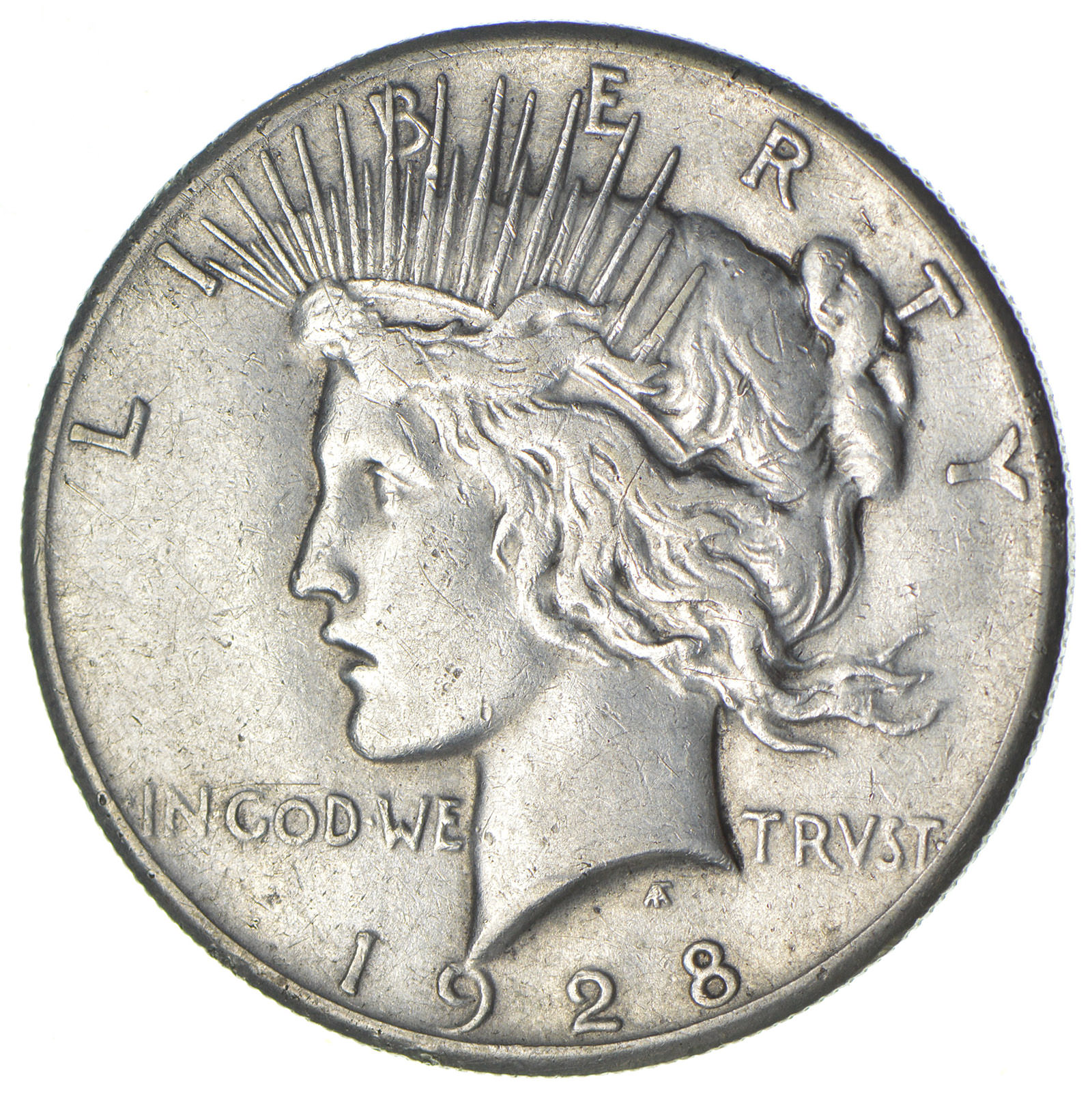 Rare - 1928 Peace Silver Dollar - Key Date of Series | Property Room