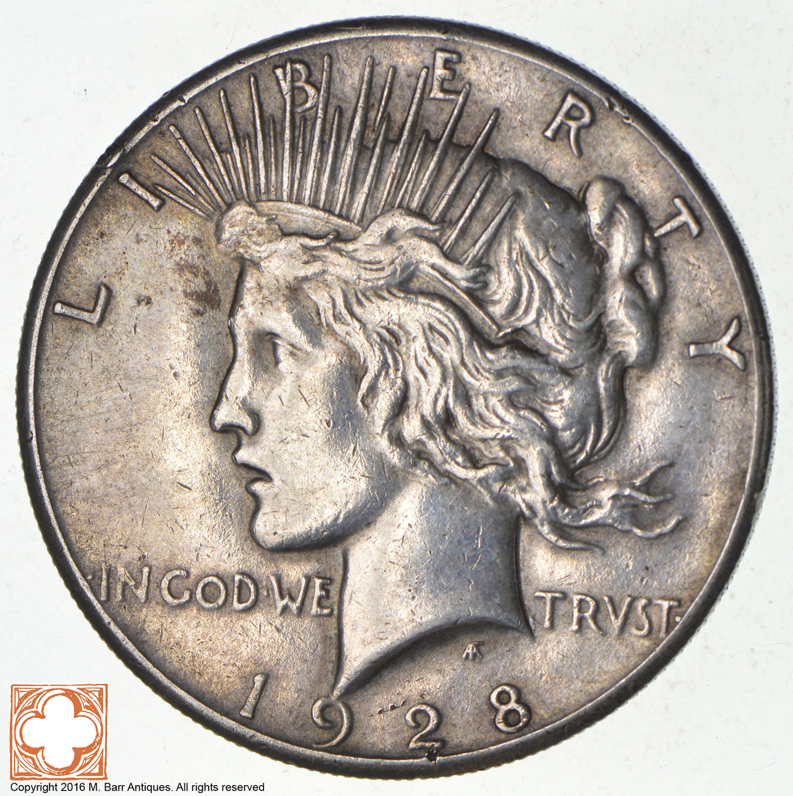 Rare - 1928 Peace Silver Dollar - Key Date of Series | Property Room