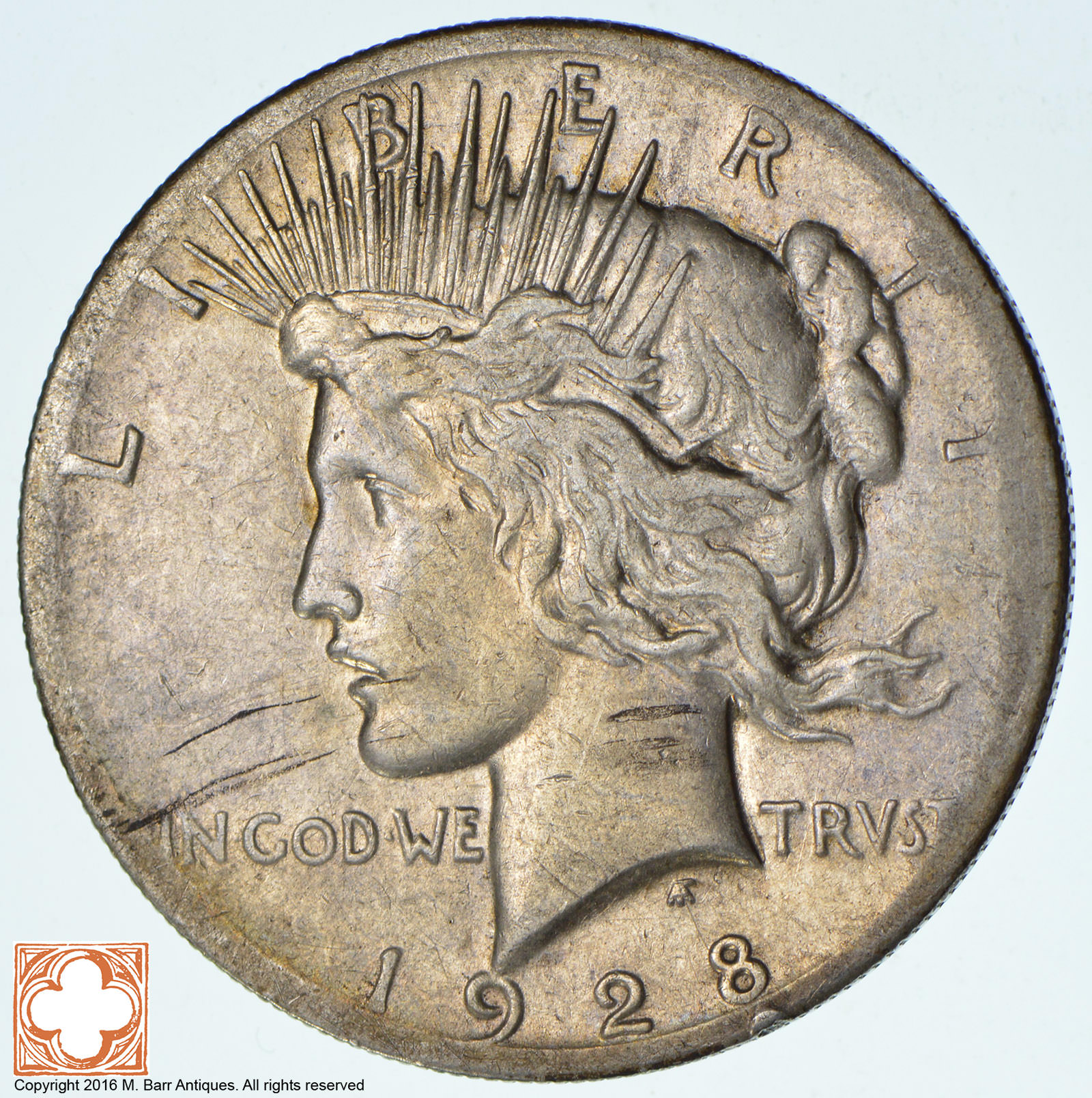 Rare - 1928 Peace Silver Dollar - Key Date of Series | Property Room