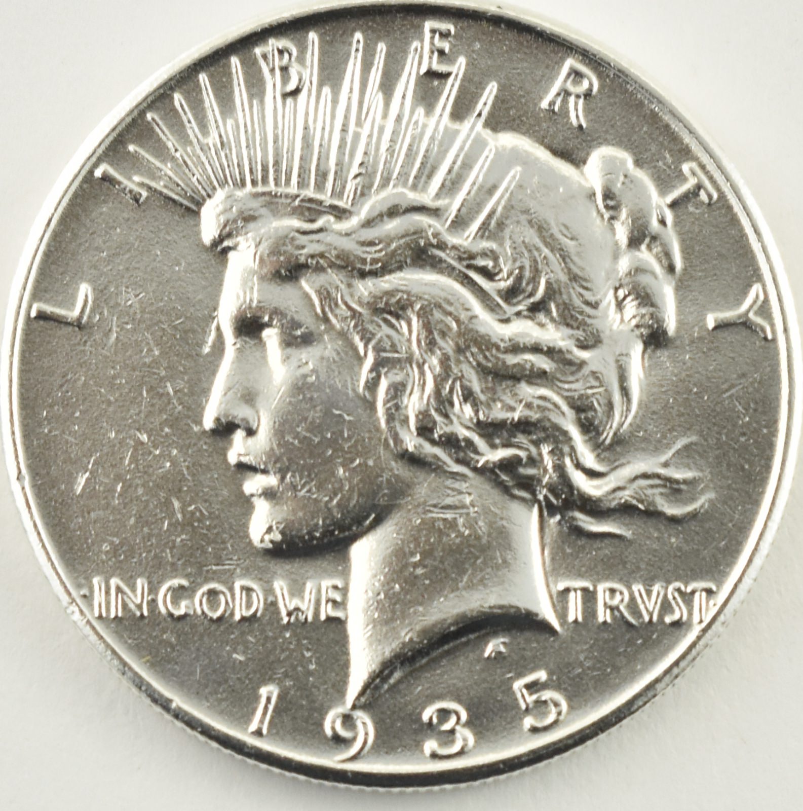 RARE - 1935 Peace Silver Dollar - Very TOUGH - High Redbook | Property Room