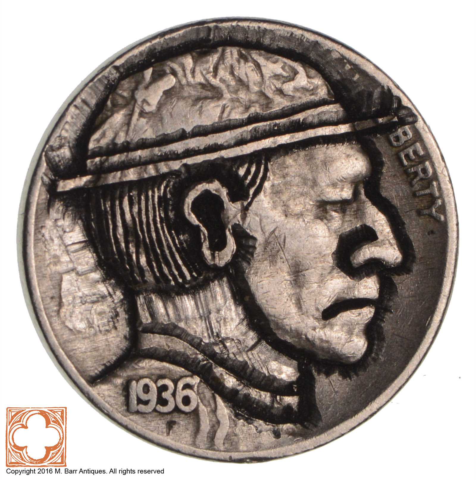 RARE - 1936 - Hand Engraved - HOBO NICKEL Buffalo - Highly collectible ...