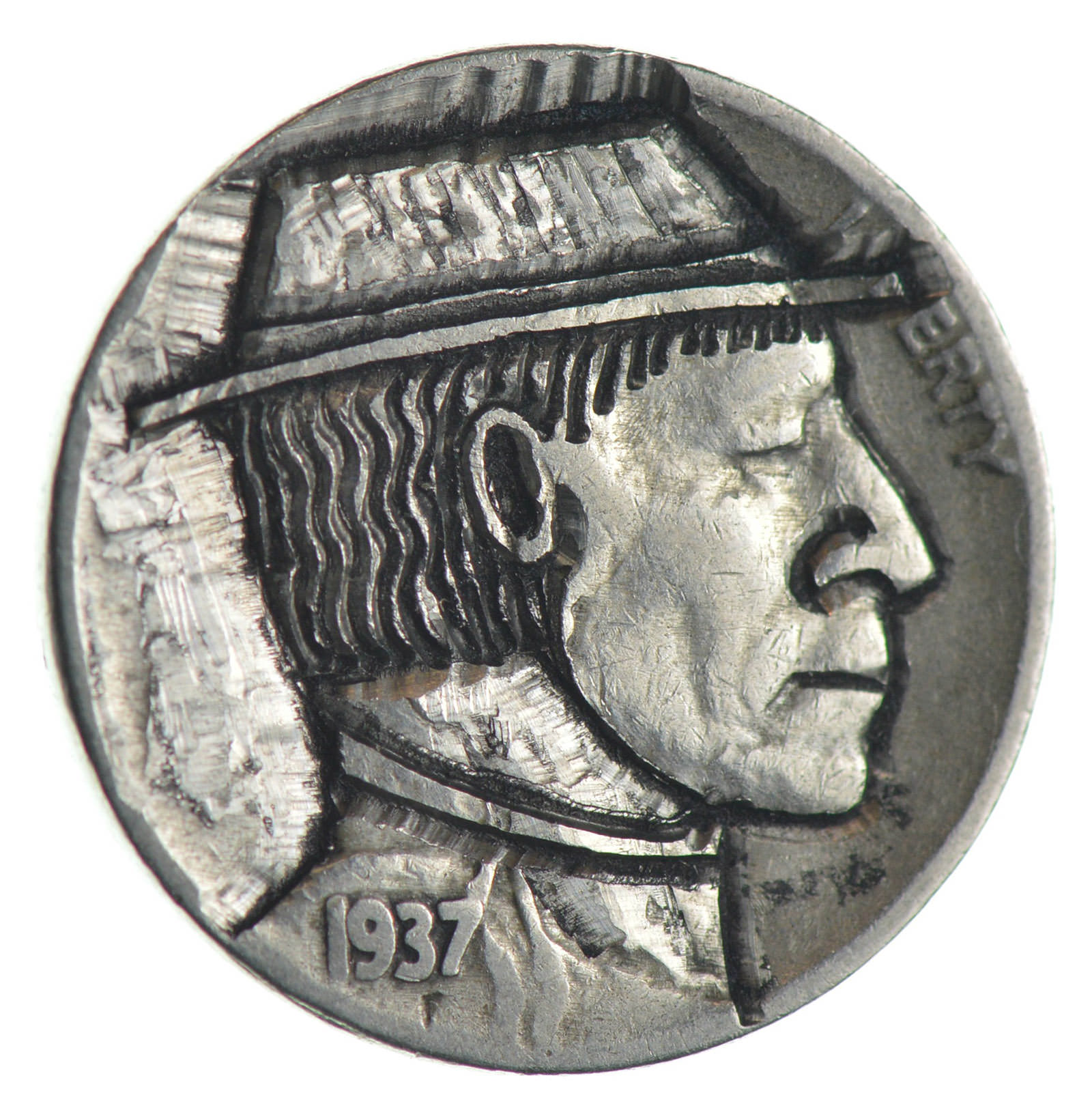 RARE - 1937 - Hand Engraved - HOBO NICKEL Buffalo - Highly collectible ...