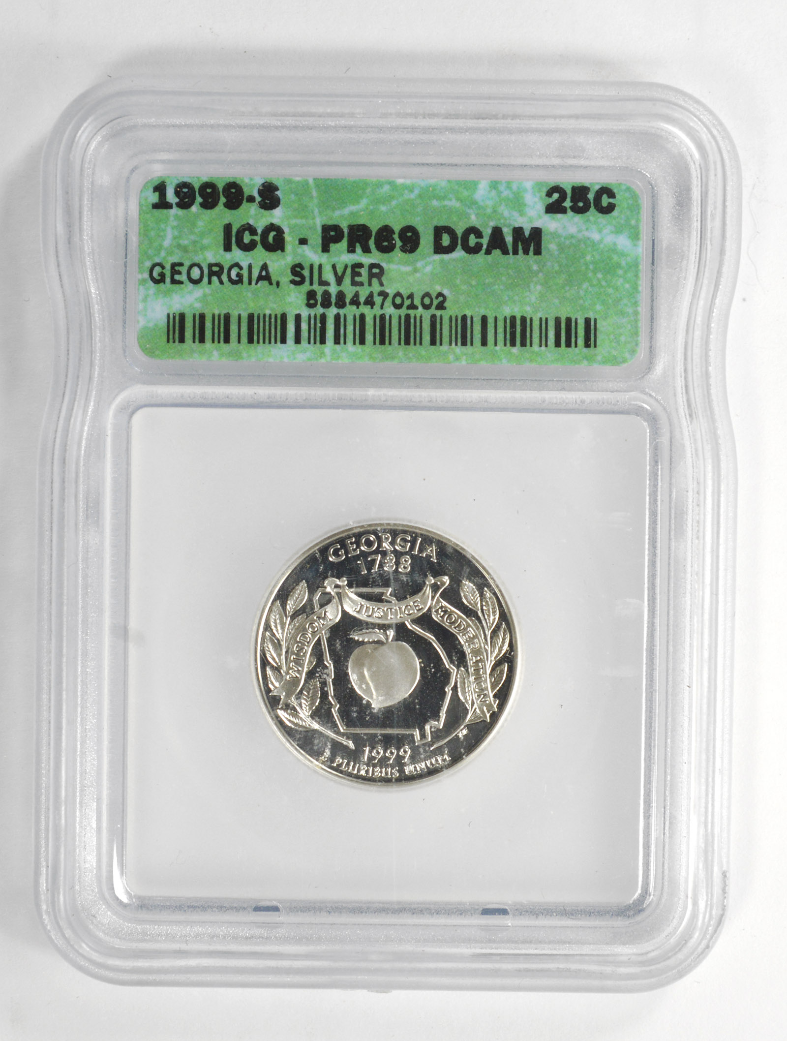 RARE - 1999-S Georgia State Quarter - LOWEST MINTAGE Proof Set ICG ...