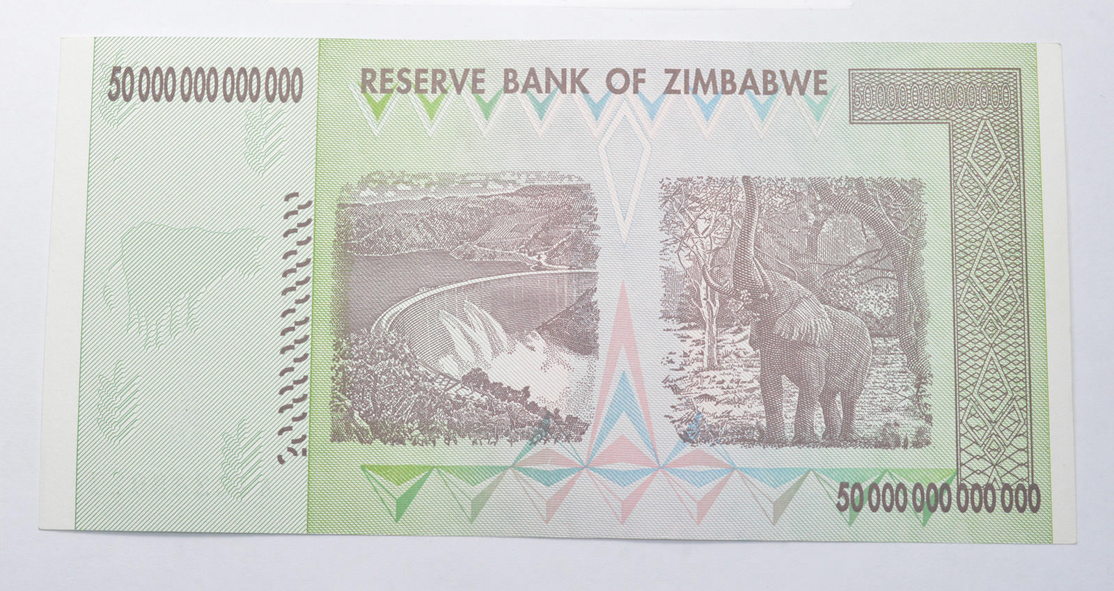 RARE 2008 50 TRILLION Dollar - Zimbabwe - Uncirculated Note - 100 ...