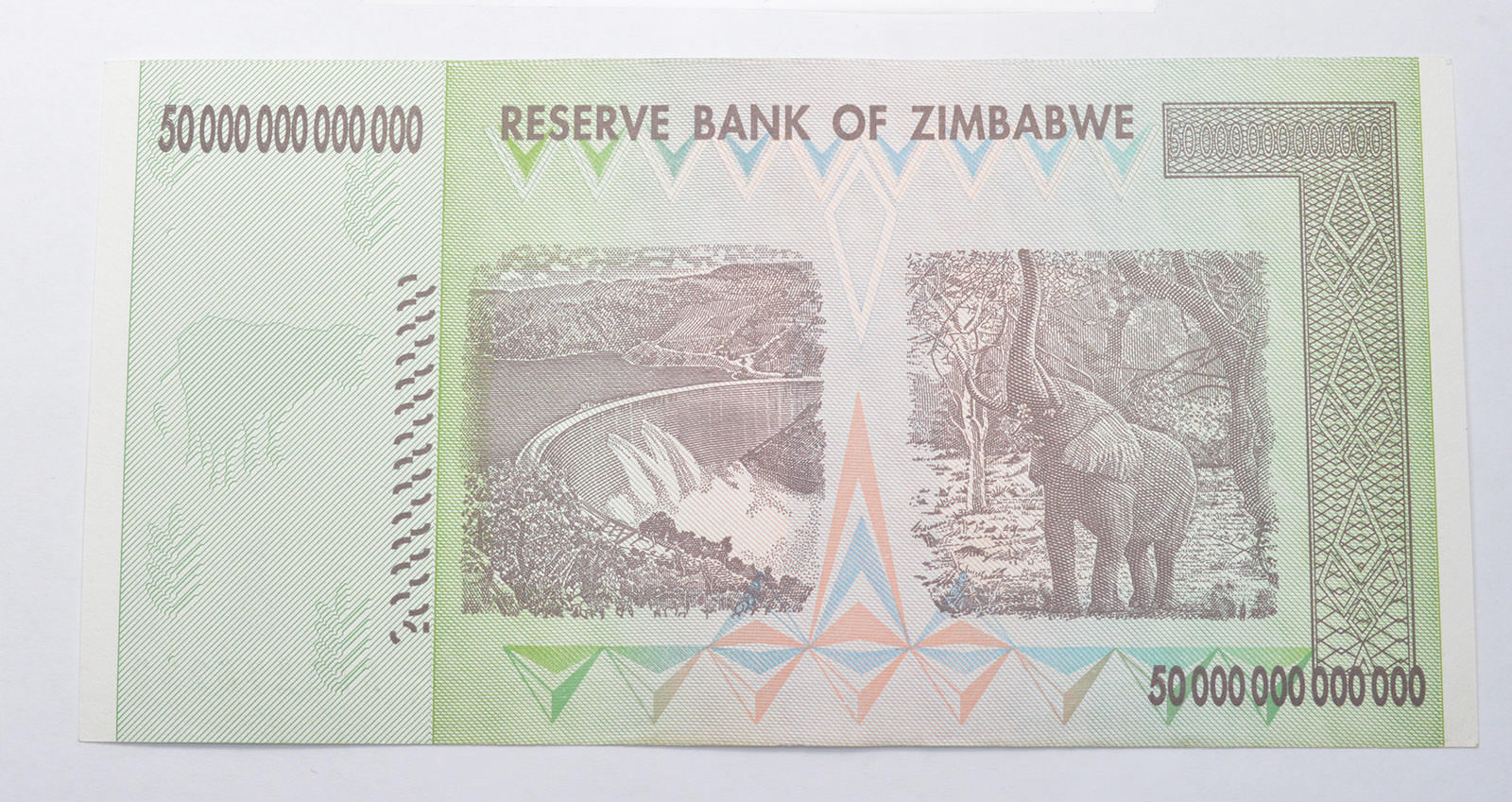 RARE 2008 50 TRILLION Dollar - Zimbabwe - Uncirculated Note - 100 ...