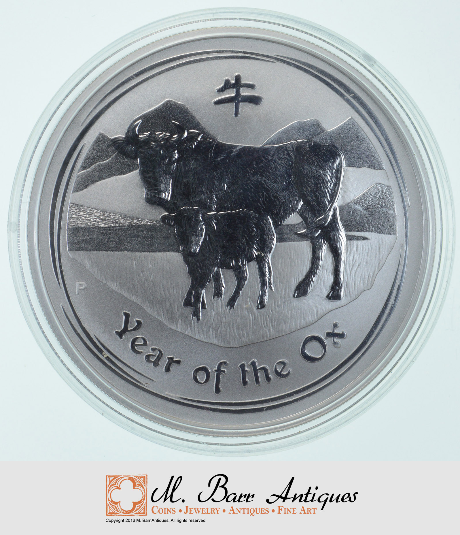 RARE - 2009 - Australia 1 Dollar Year of the Ox 1 Troy Oz .999 Silver ...