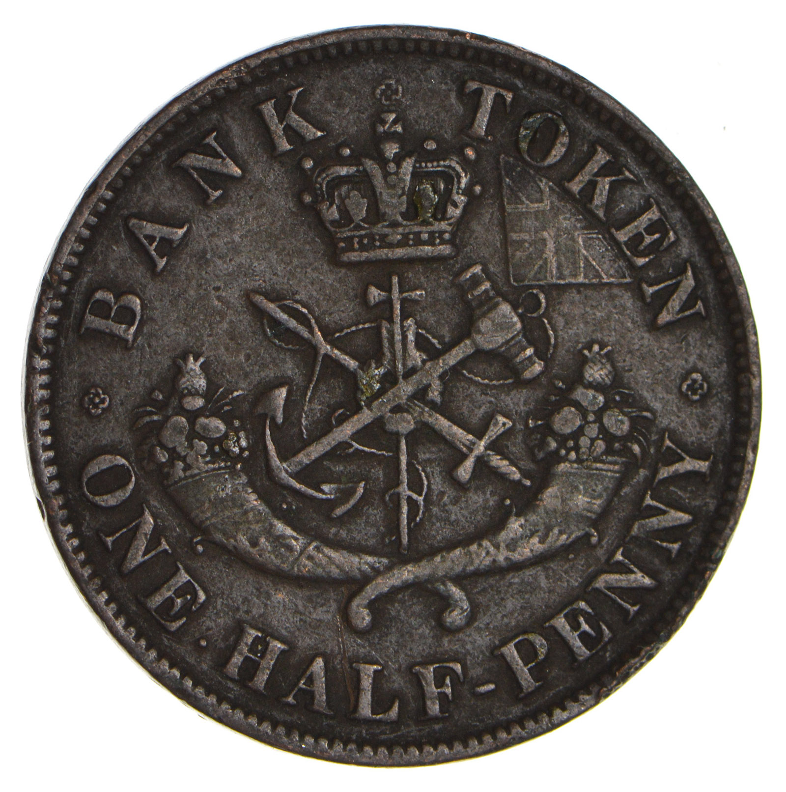 RARE Canadian Bank Token 1850 - Early Copper Coin | Property Room