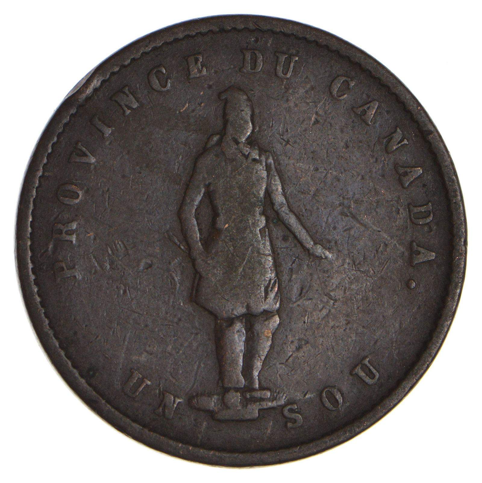 RARE Canadian Bank Token 1852 - Early Copper Coin | Property Room