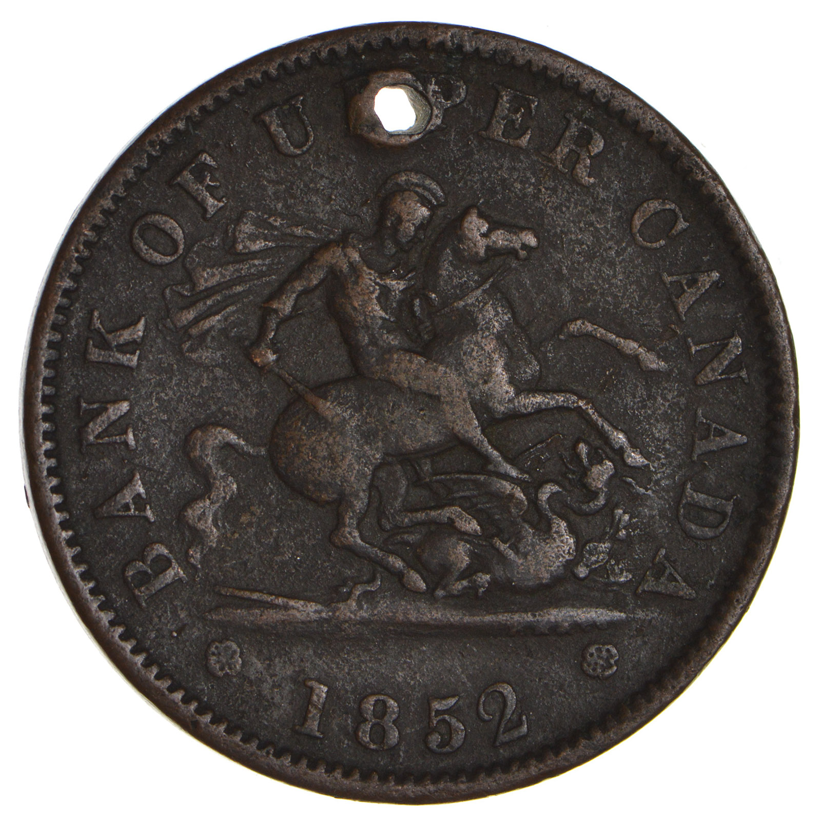 RARE Canadian Bank Token 1852 - Early Copper Coin | Property Room