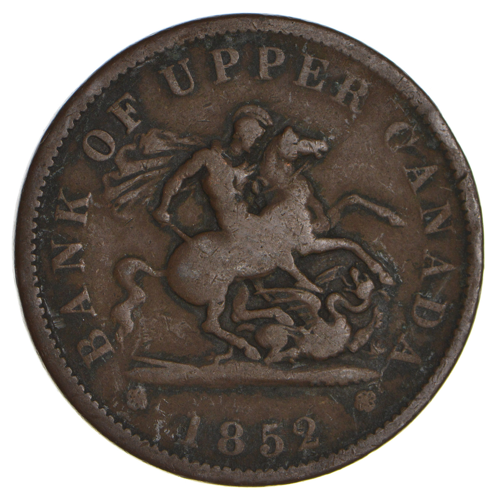 RARE Canadian Bank Token 1852 - Early Copper Coin | Property Room