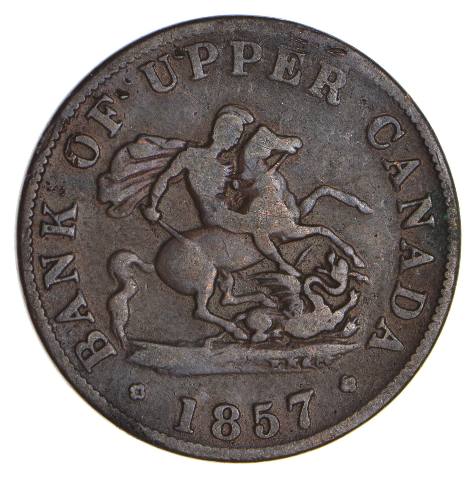 RARE Canadian Bank Token 1857 - Early Copper Coin | Property Room