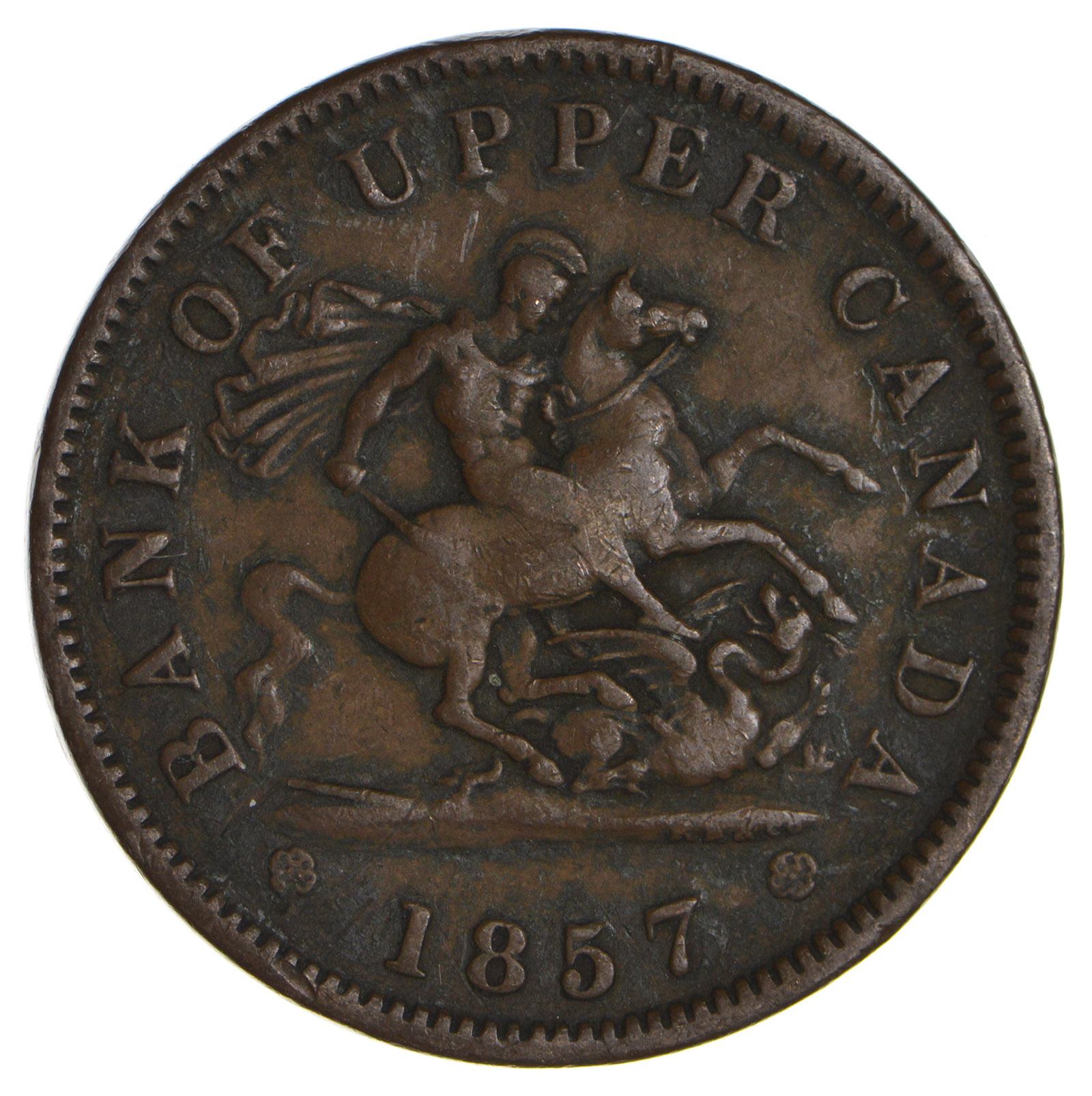 RARE Canadian Bank Token 1857 - Early Copper Coin | Property Room