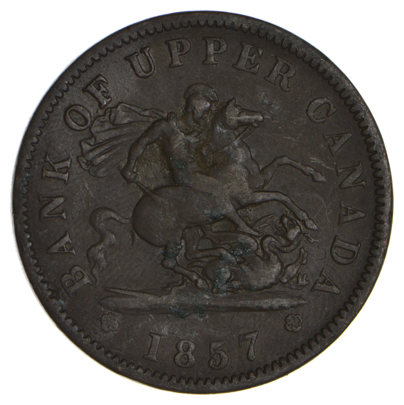 RARE Canadian Bank Token 1857 - Early Copper Coin | Property Room