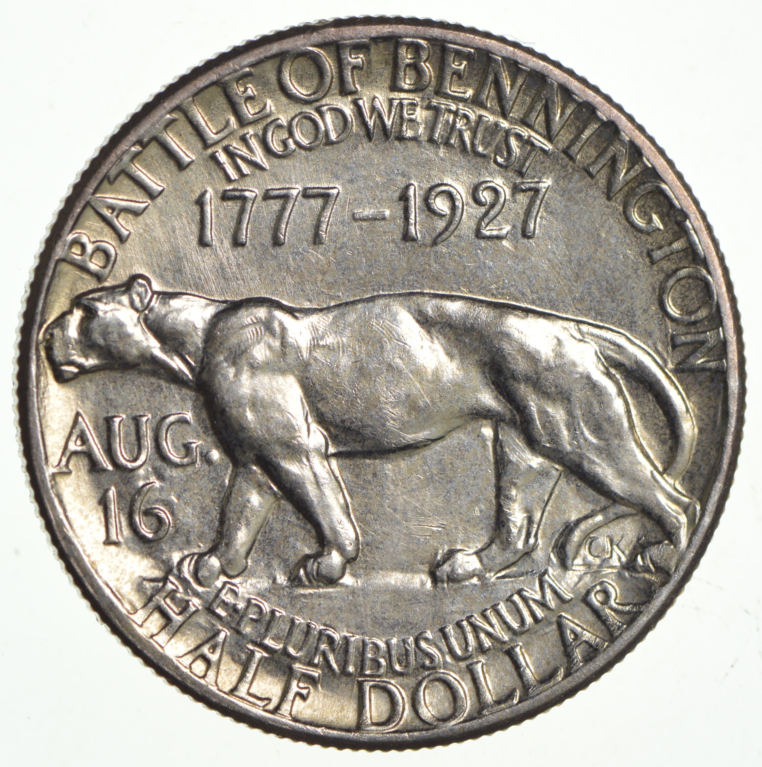 Rare - Choice - 1927 Vermont Silver Half Dollar - Early Commemoratives ...
