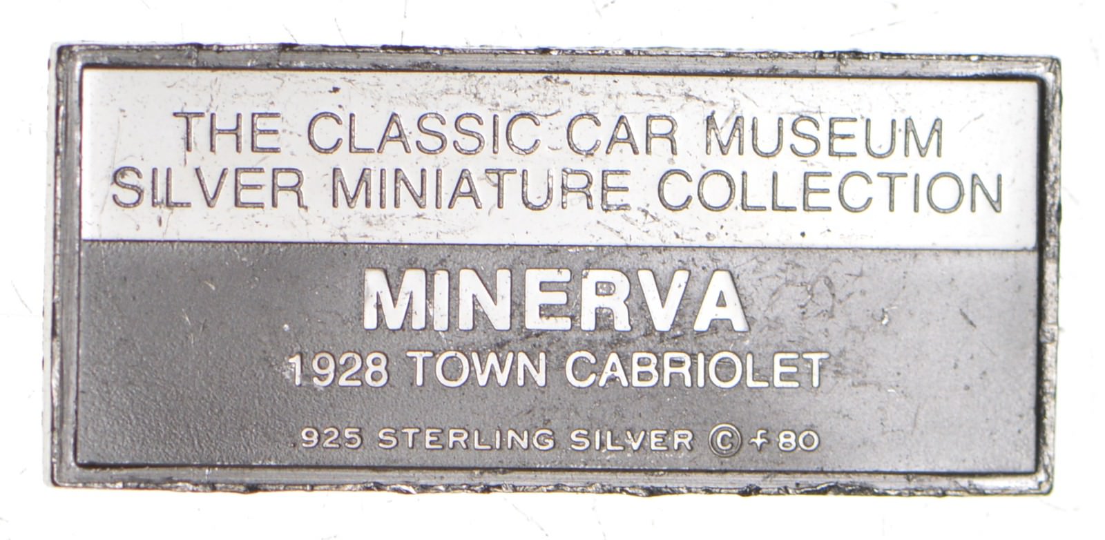 RARE Classic Car Museum Series .925 Sterling Silver - Bar Limited ...