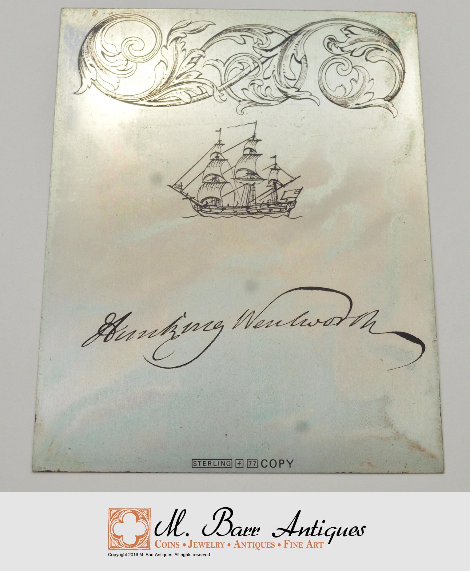RARE - Colonial Currency - STERLING SILVER - NOTE - 61.9 Grams ...