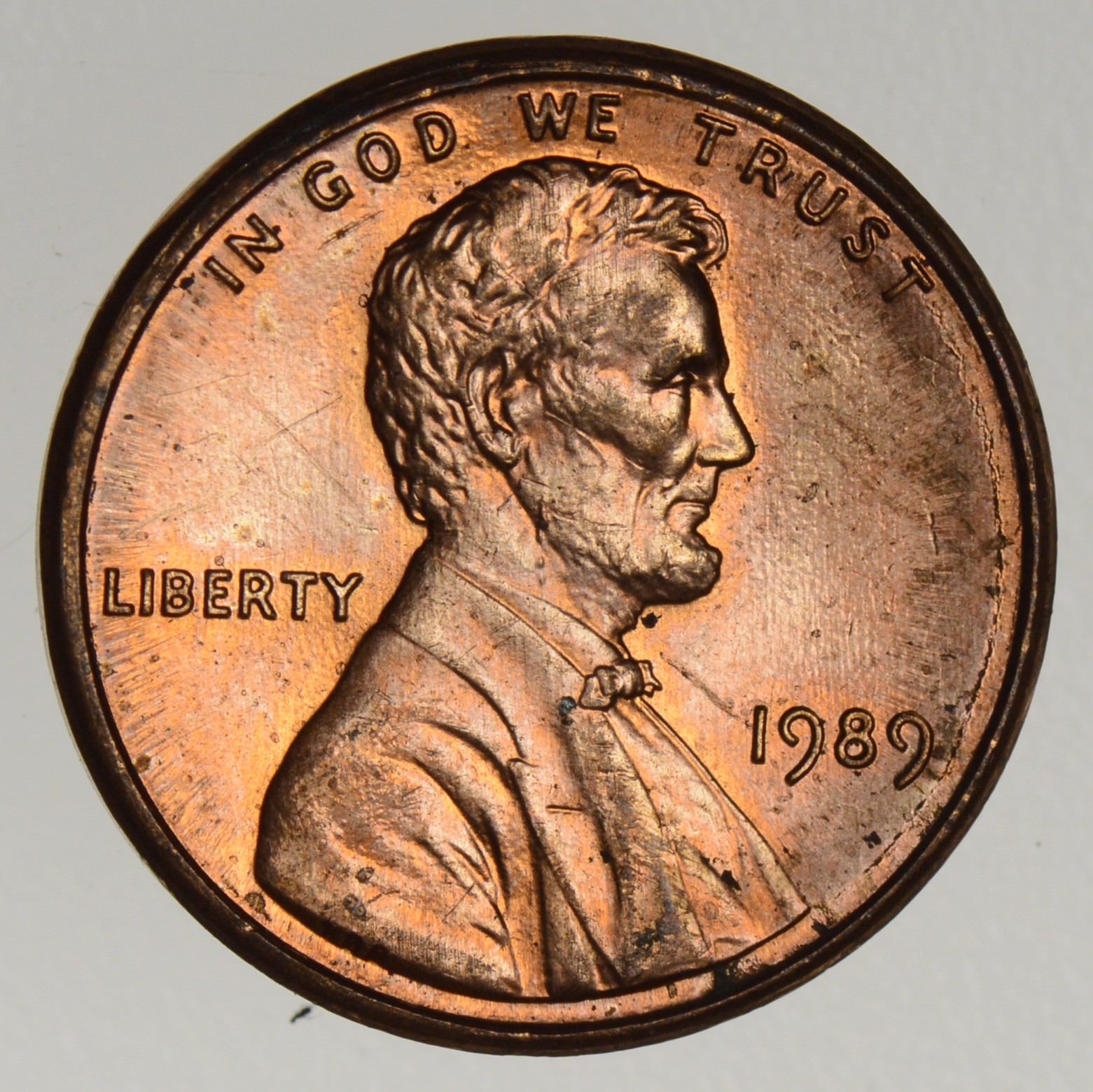 Rare Error - 1989 Partial Collar Strike Lincoln Memorial Cent - High ...