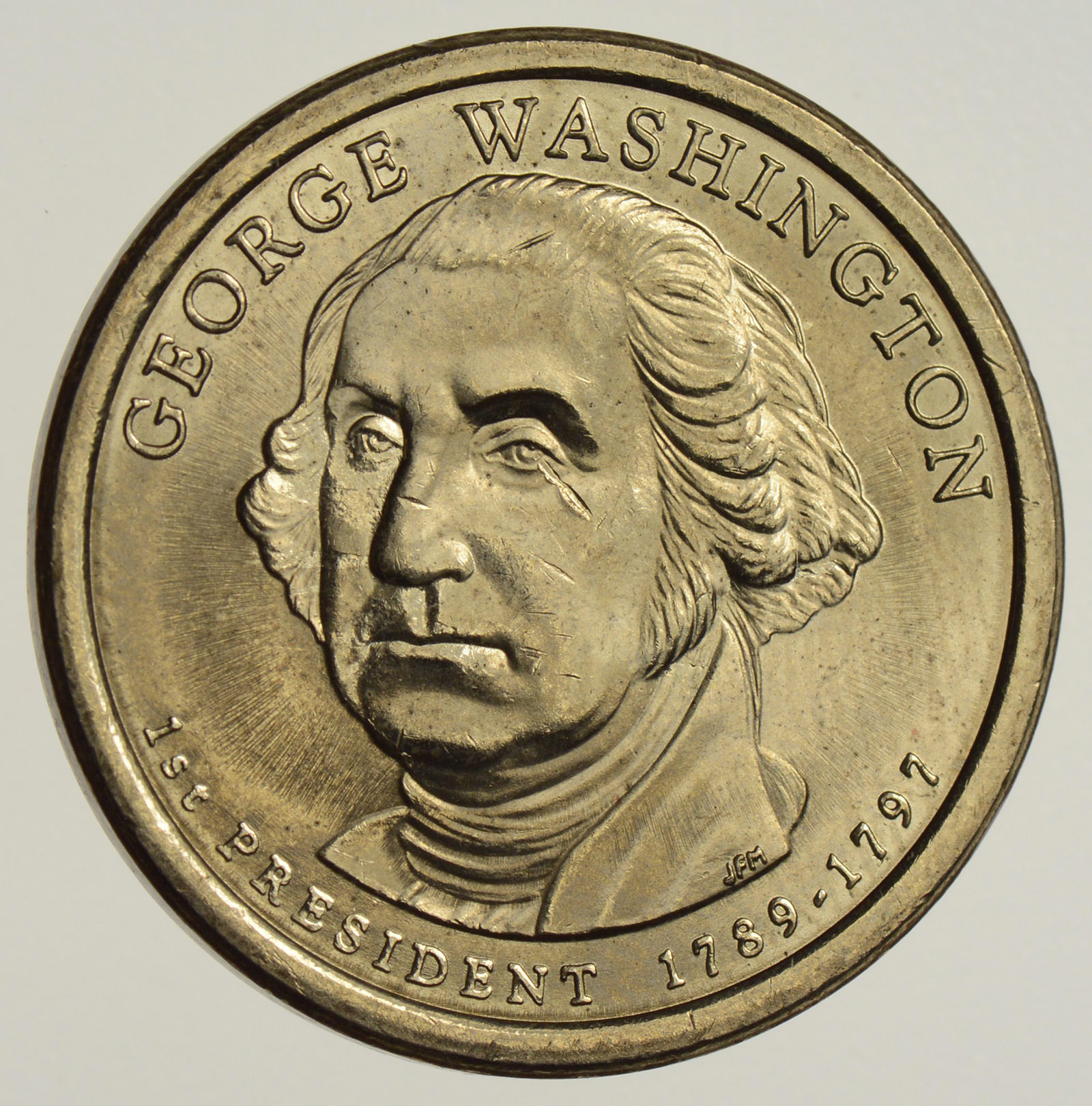 RARE Error 2007 George Washington Dollar Coin 1st President